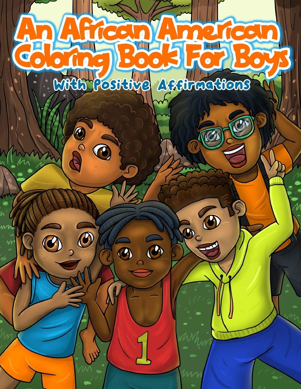 Buy An African American Coloring Book For Boys: With Positive ...