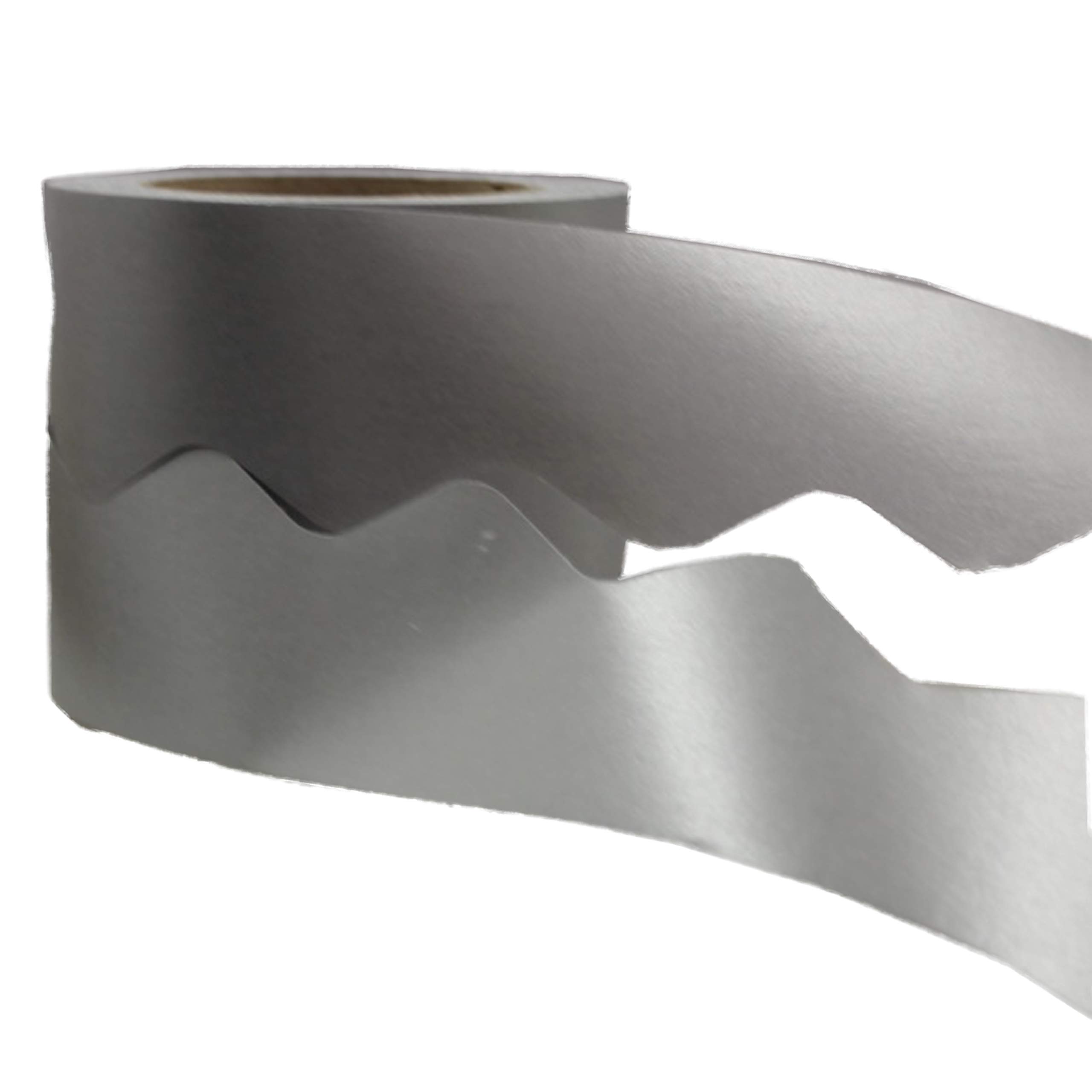 Diamante Crafts Border Paper Rolls - Scalloped Edge - Silver - 100 ...