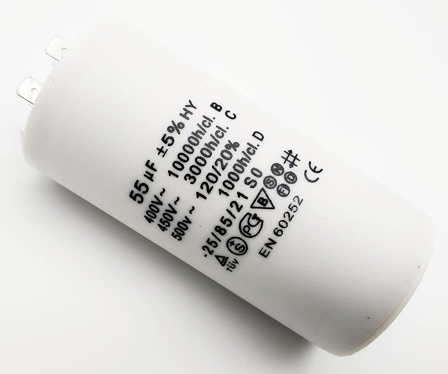 Condensator tot 500V~ AC 55,60,65,70,80,90,100 µF uf motorcondensator ...