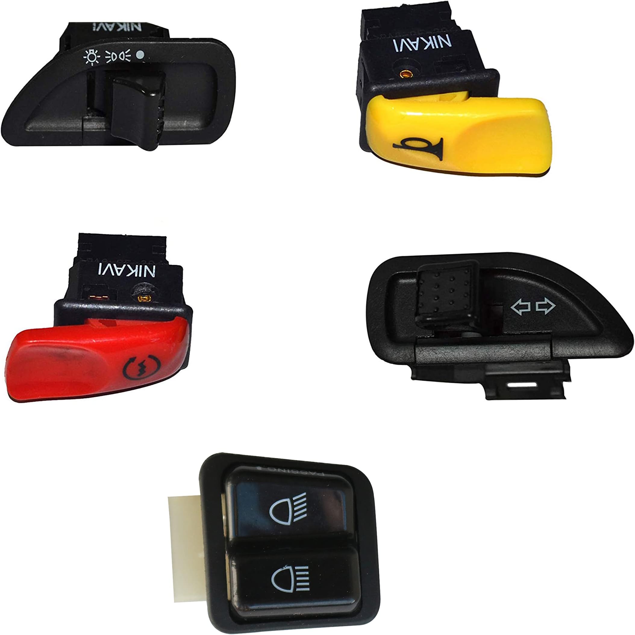 NIKAVI Start,Horn,Indicator,Headlight,Dim/Dip Modular Switches ...