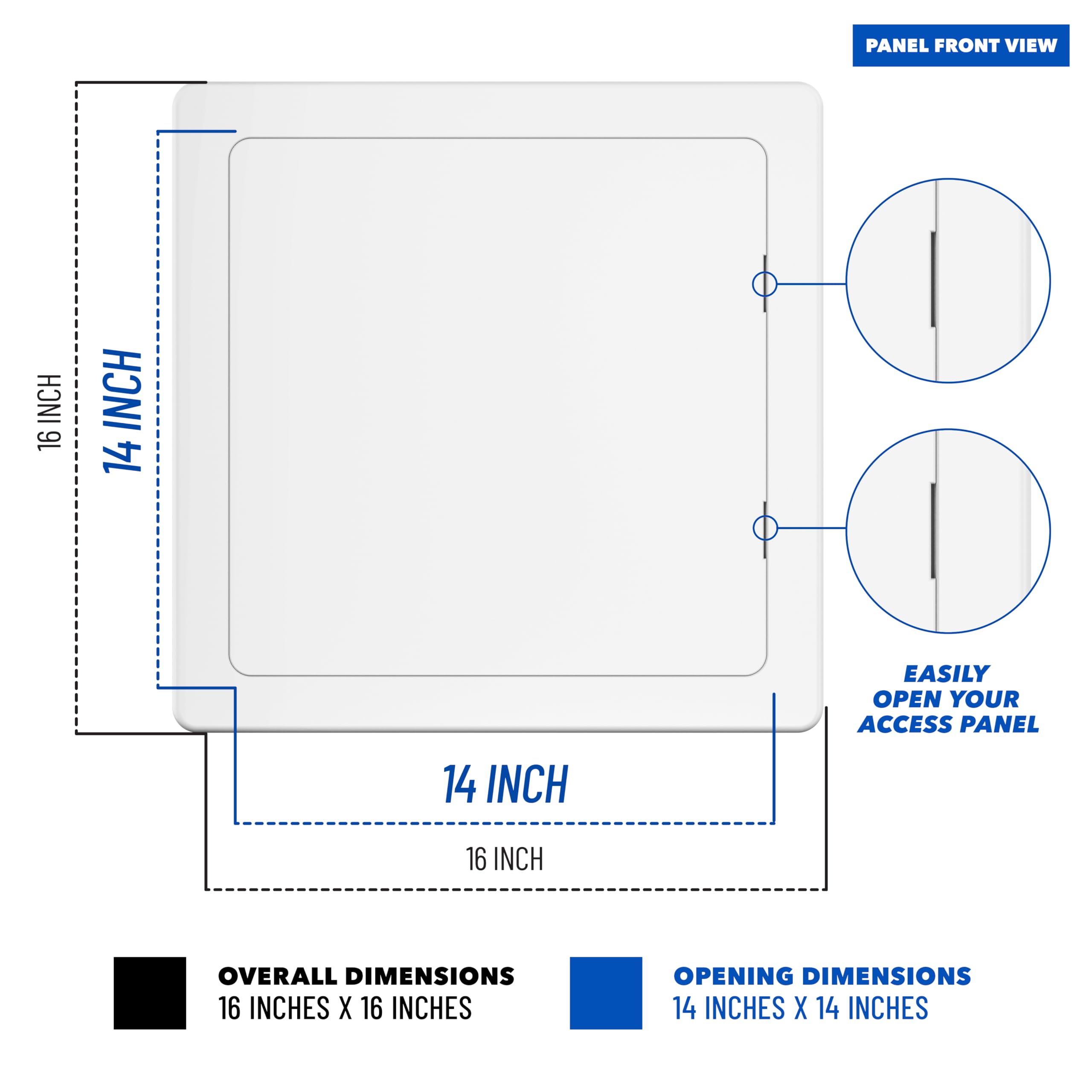 Snapklik.com : Bryce Hardware 14x14 Access Panel For Drywall Plumbing ...