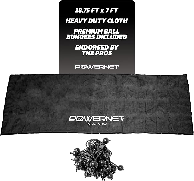 Amazon.com: PowerNet Dugout Shade Cover, Baseball & Softball Portable ...