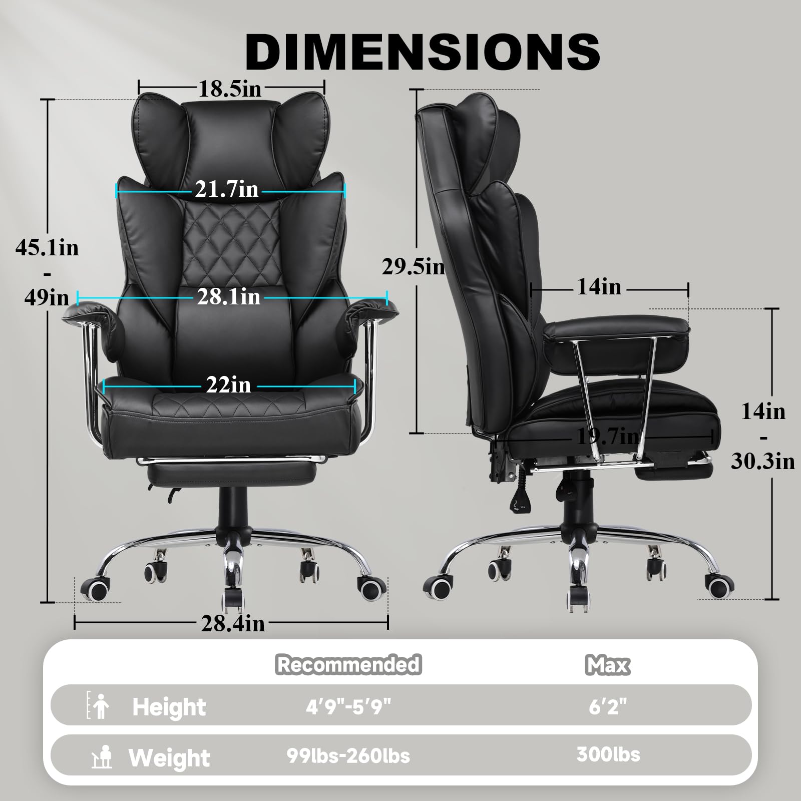 GTRACING Gaming Chair,Office Chair with Pocket Spring Lumbar Support ...