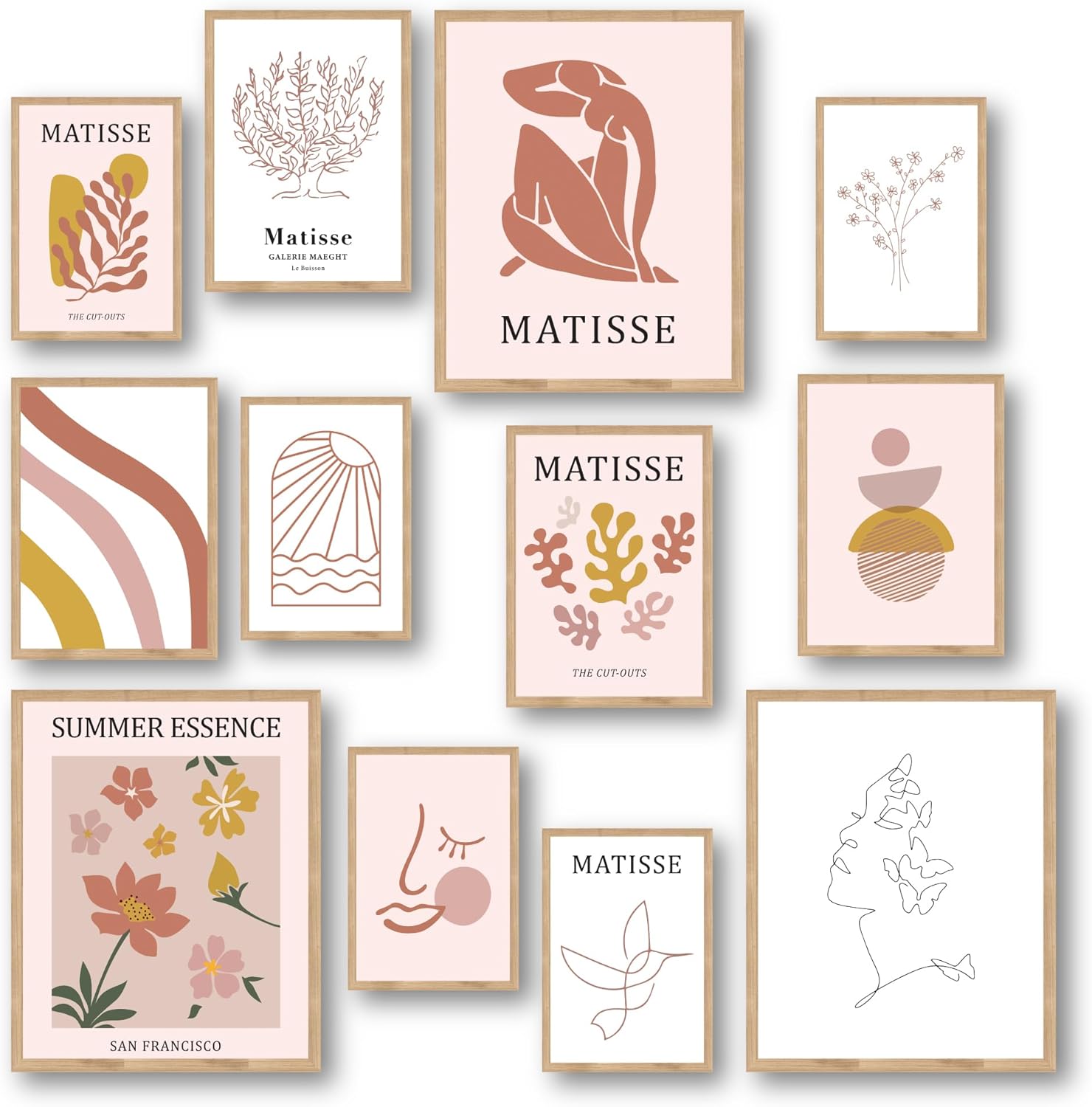 Amazon.com: 97 Decor Light Pink Posters for Room Aesthetic - Pink ...