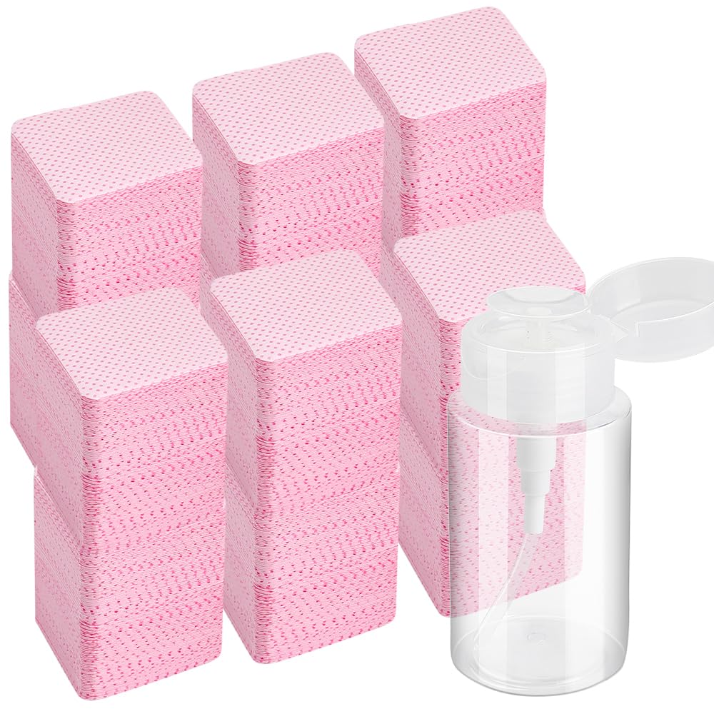 Amazon.com : 1080PCS Nail Cotton Pads, Disposable Lint Free Nail Polish ...
