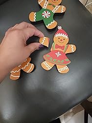 Amazon.com: 3 Pieces Christmas Gingerbread Man Ornament African ...