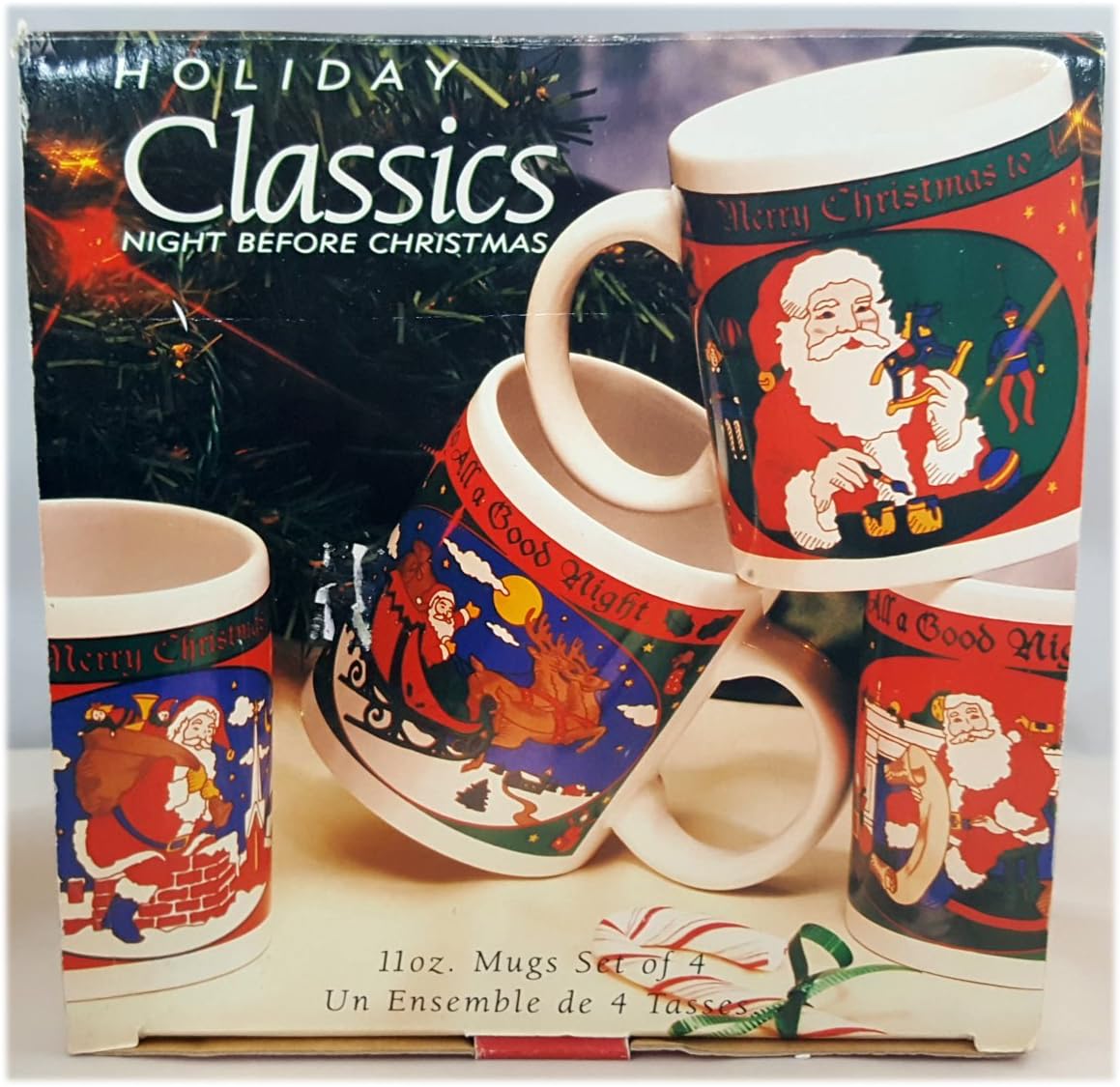 Amazon.com: Vintage Riviera Van Beers Signature Set of 4 Mugs Night ...