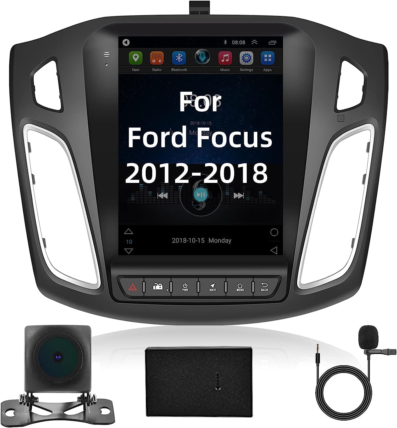 Amazon.com: Hodozzy for Ford Focus Car Radio 2012 2013 2014 2015 2016 ...