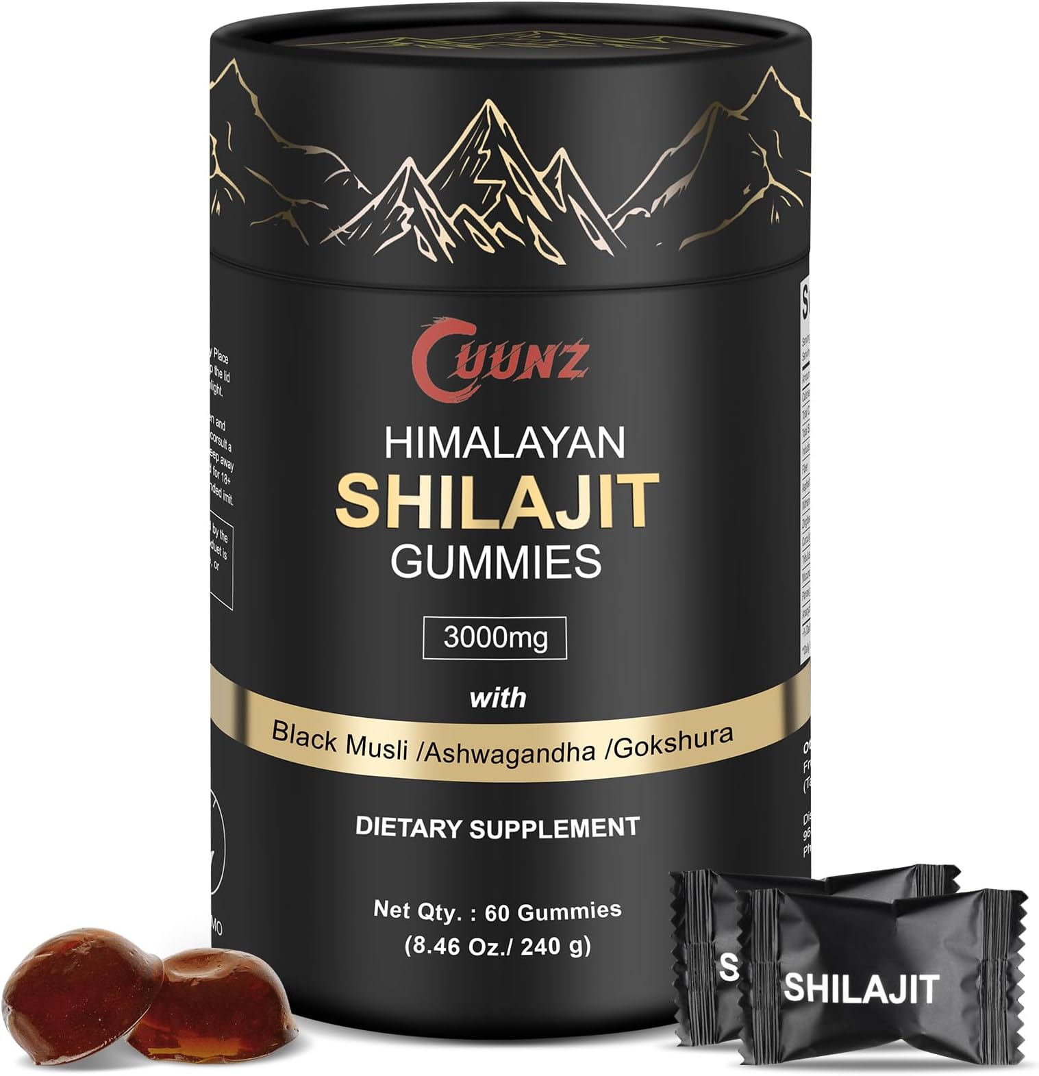 Amazon.com: PakShilajit Pure Sundried Himalayan Shilajit Gummies for Men & Women | Organic ...