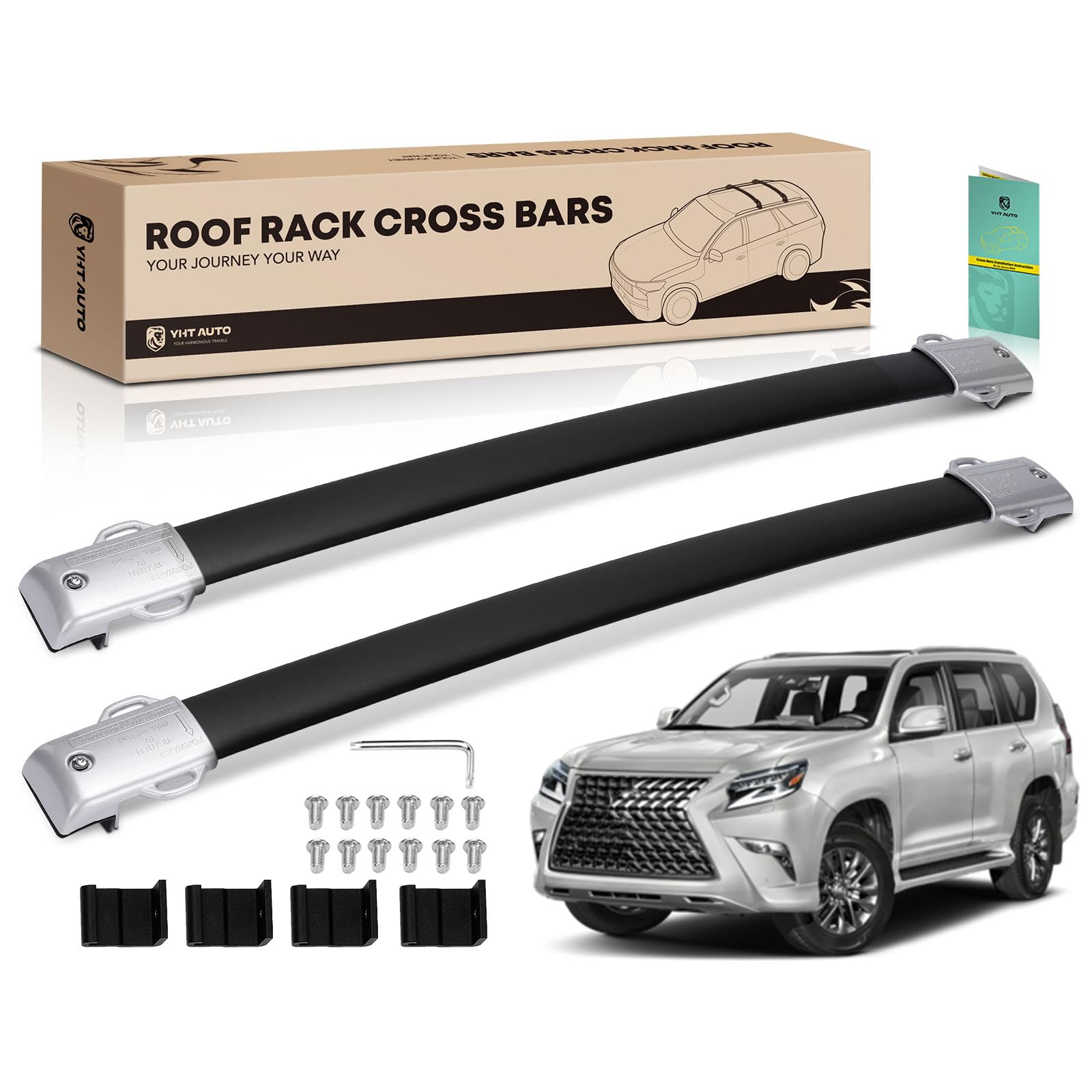 Amazon.com: YHTAUTO Car Roof Rack Cross Bar Compatible with Lexus GX460 ...