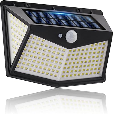 Solar Lights Outdoor 100 LED, 2 Pack Solar Motion Sensor Outdoor Lights ...