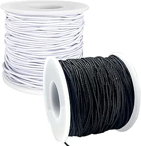 Amazon.com: Elastic String for Bracelets, 2 Rolls 1mm Sturdy Bracelet ...