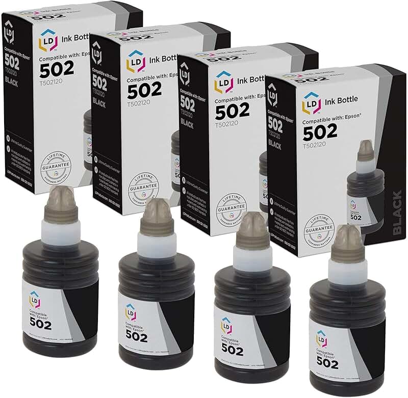 Amazon.com: epson 502 ink bottles black