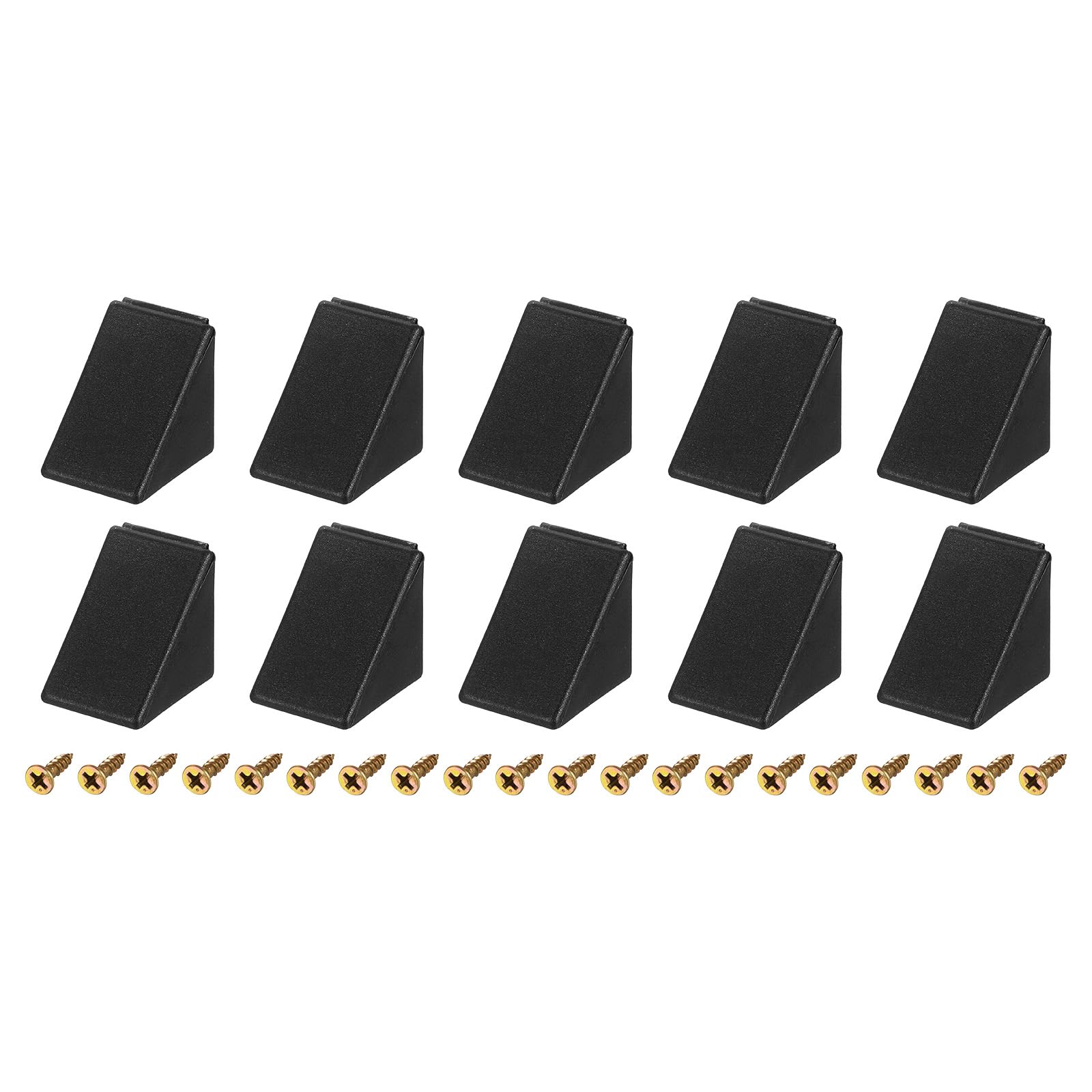 Amazon.com: uxcell 10Pcs 90 Degree Plastic Corner Braces with Cover Cap ...