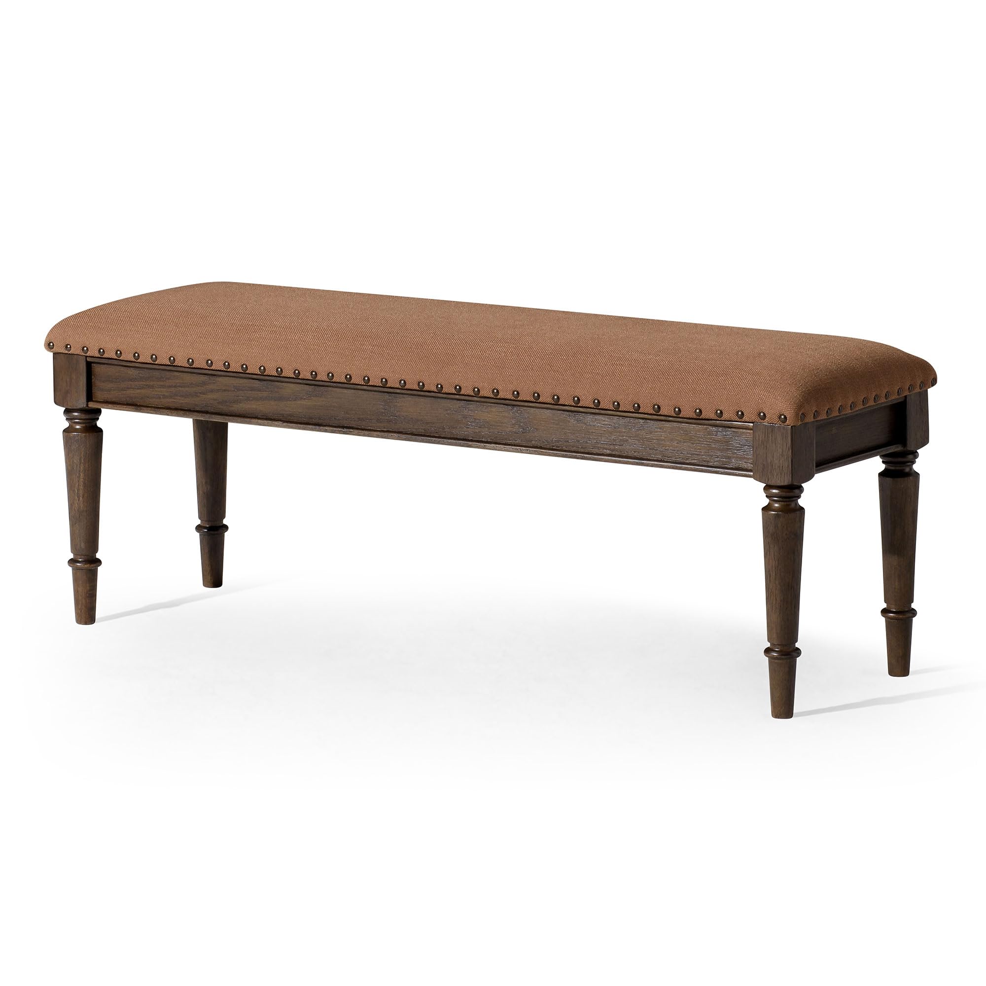 Amazon.com: Maven Lane Elizabeth Traditional Wooden Upholstered Bench ...