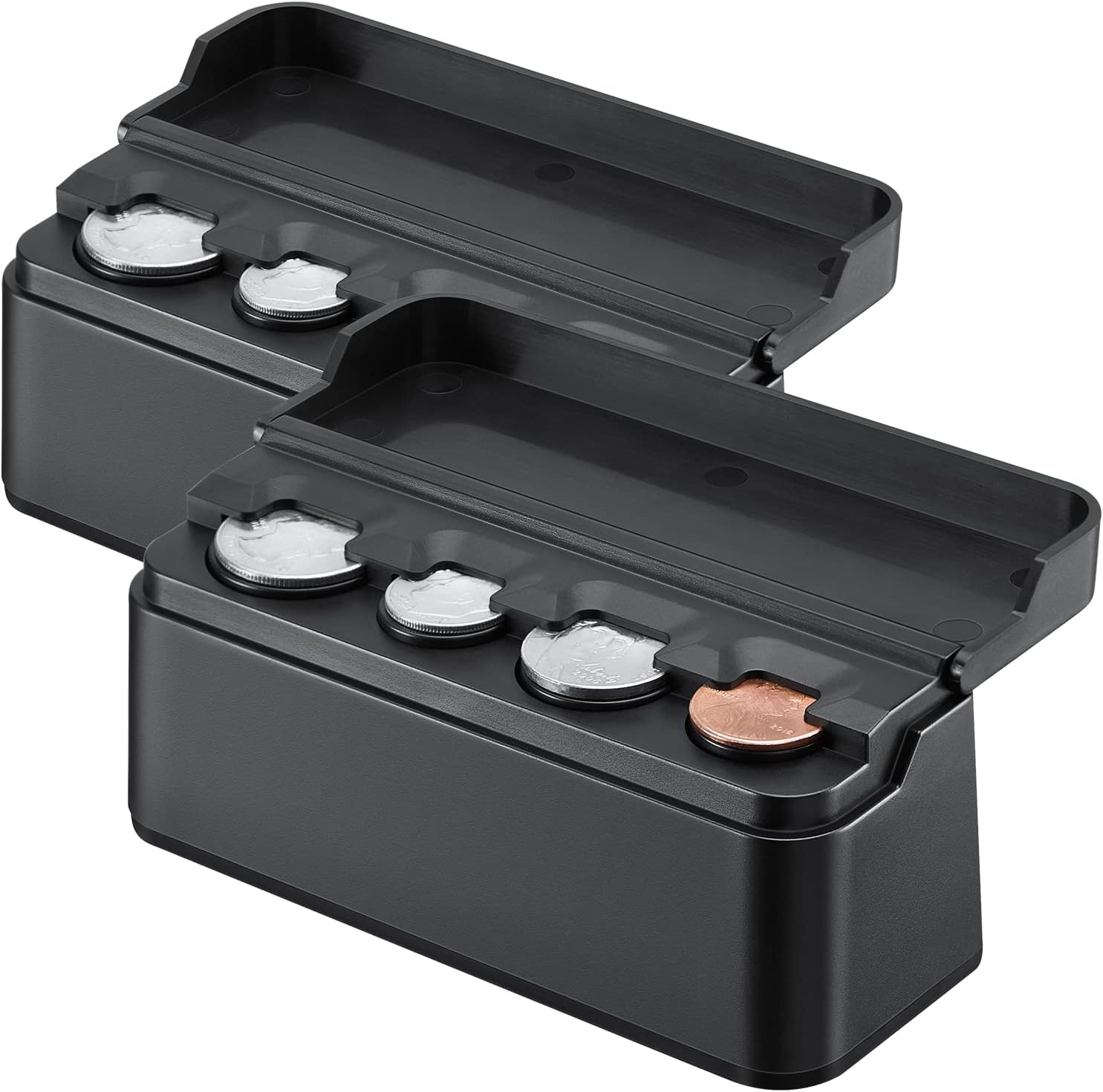 Amazon.com: Jsorum Coin Holder for Car, Mini Storage Coin Organizer ...