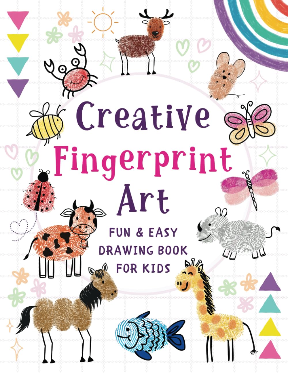 Creative Fingerprint Art: Fun and Easy Drawing Book for Kids: Books ...
