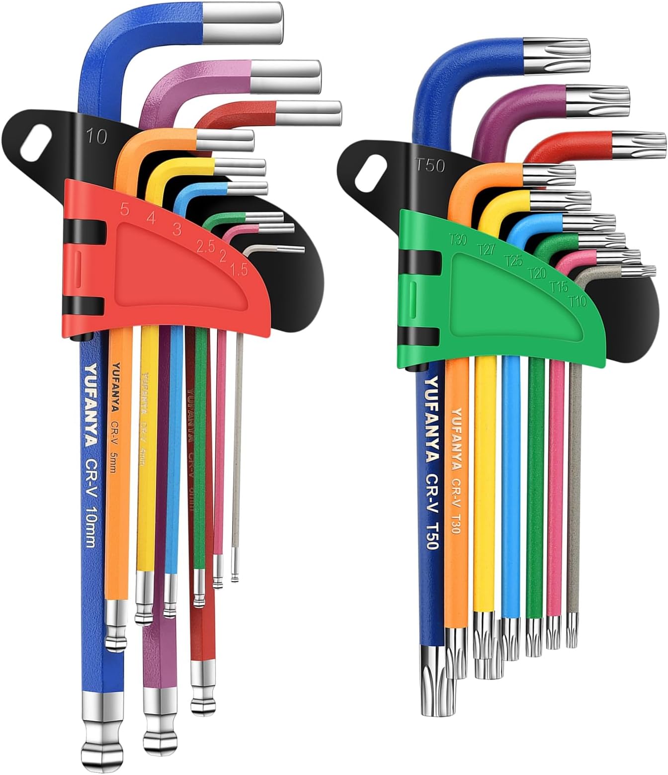 Draper 22203 Ball End Metric Allan/Hex Key Set, 1.5mm-10mm, Multicolor ...