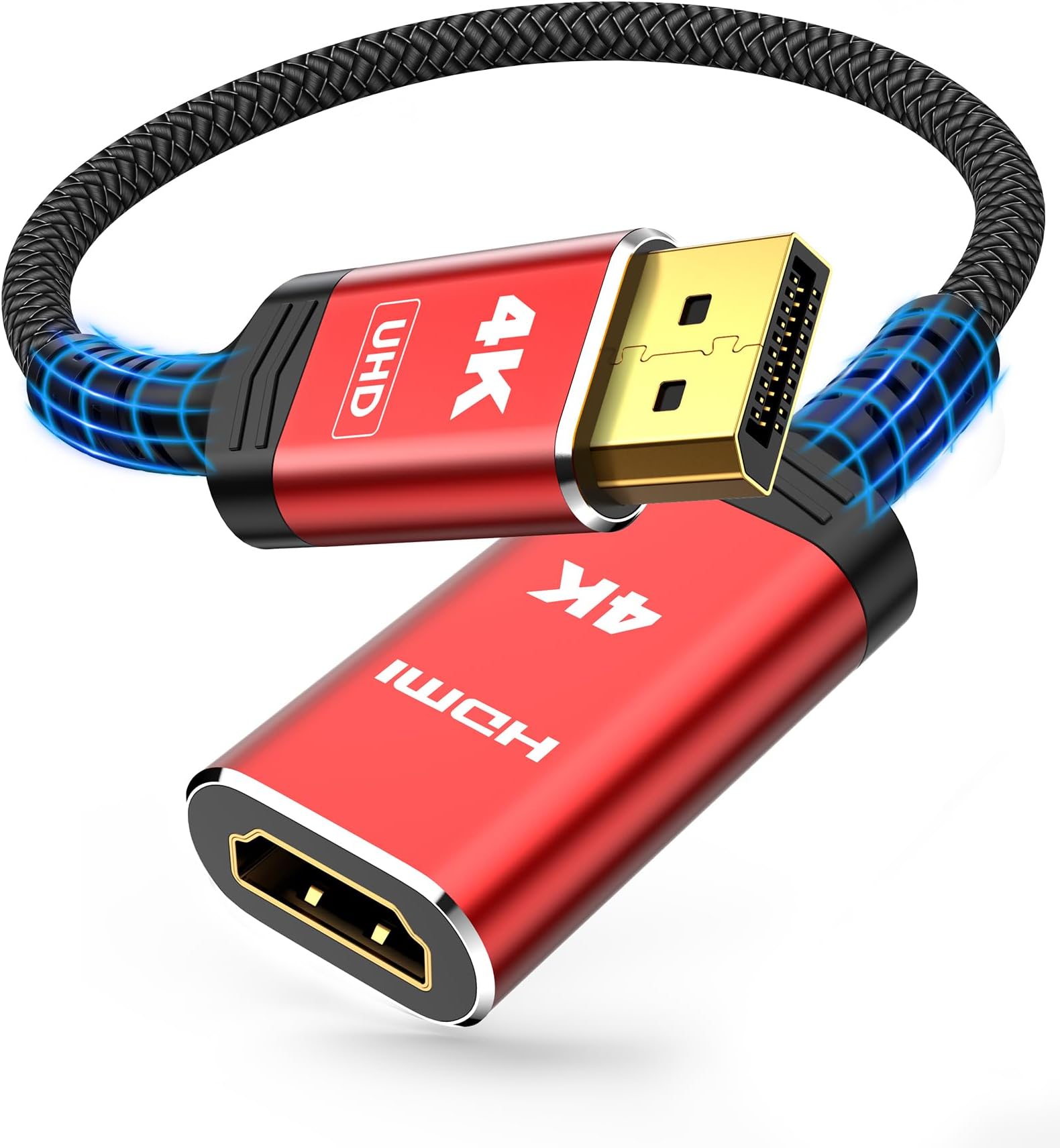 Amazon.com: Highwings 4K DisplayPort to HDMI Cable Adapter, DP to HDMI ...