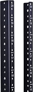 Amazon.com: RackPath 20U Vertical Server Rack Rail Pair Kit, DIY Rack ...