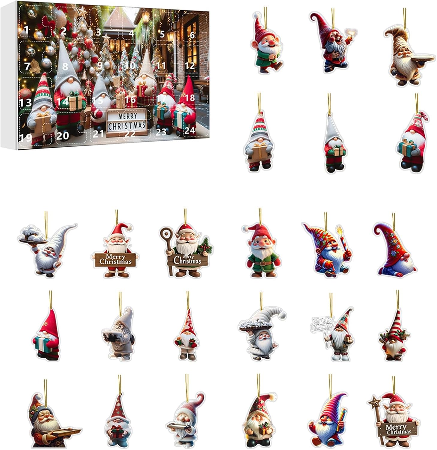 2025 Christmas Advent Calendar 2024 Christmas Gnome Advent Calendar ...