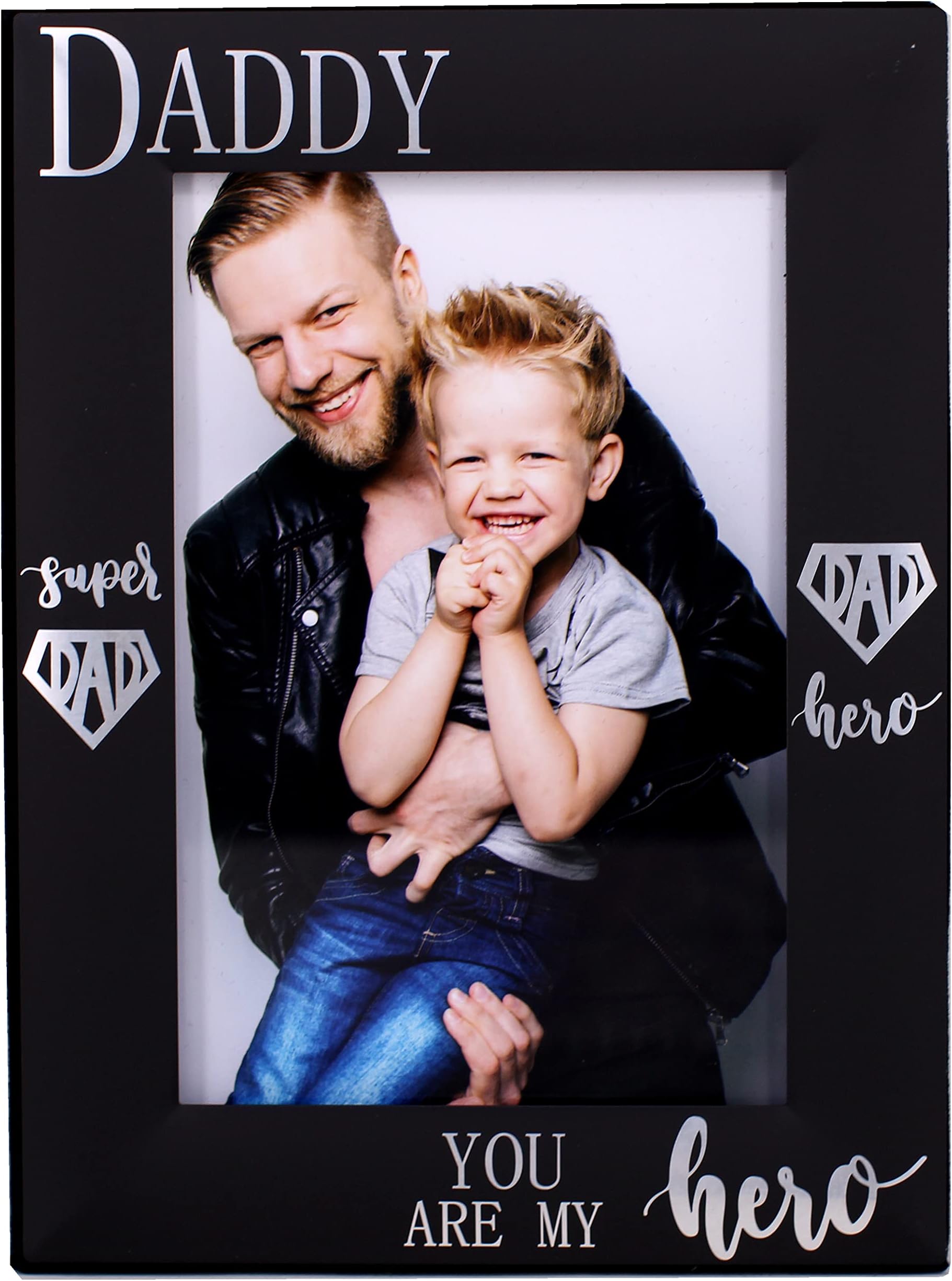 Amazon.com - Zauly Daddy and Son Wooden Picture Frame Gift for Father ...