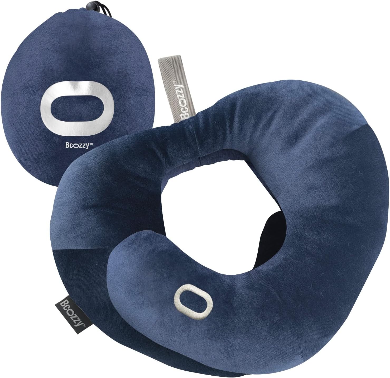 Amazon.com: BCOZZY Flat Back Travel Neck Pillow – Patented Neck Pain ...
