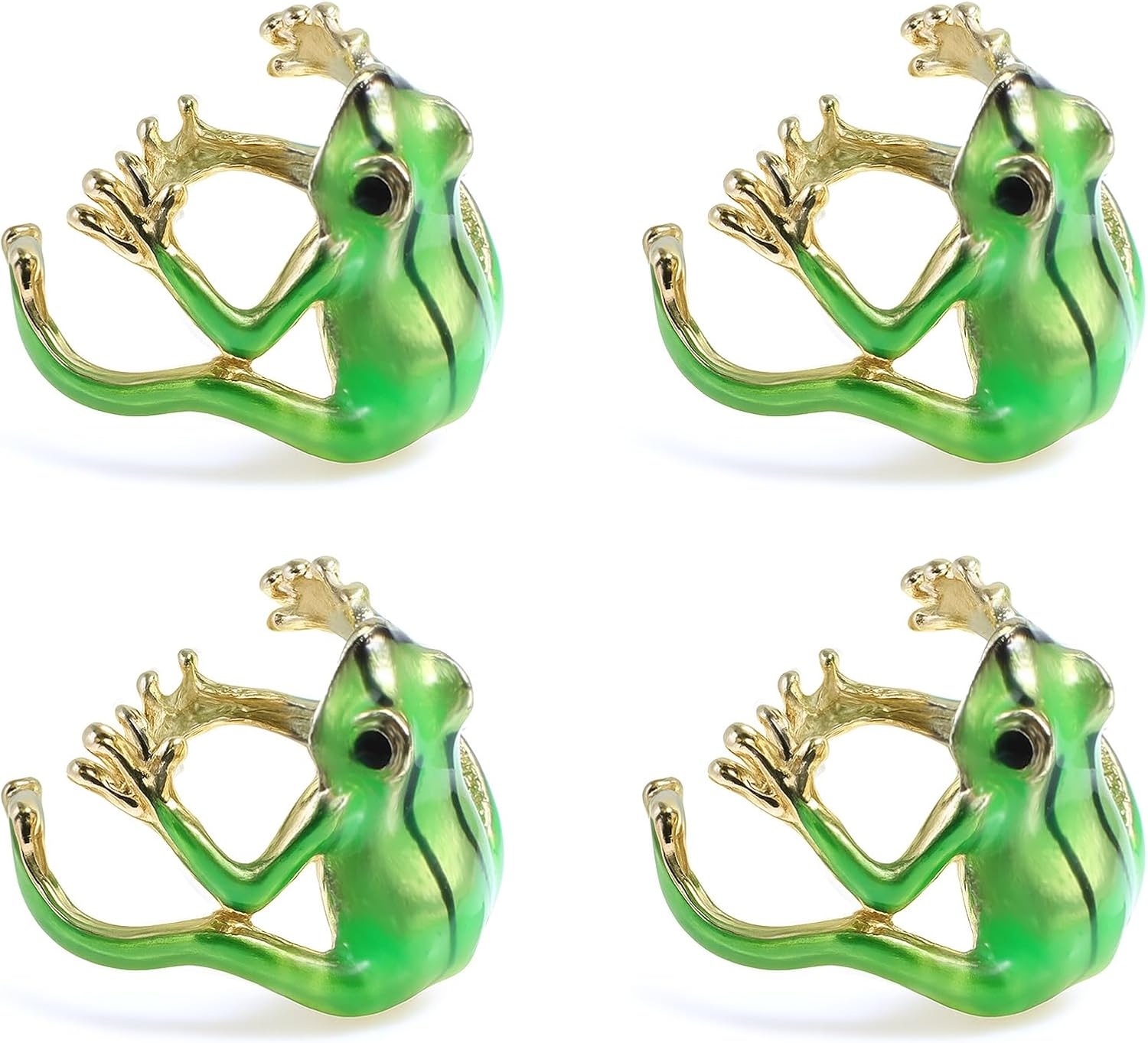 Amazon.com: HJZHI 4PCS Tree Frog Rings Set, Adjustable Tree Frog ...