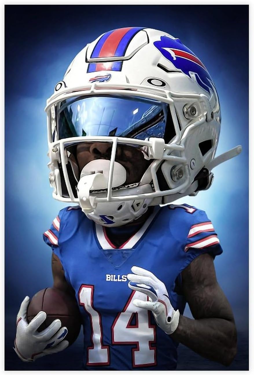 Amazon.com: Radioisld American Football Stefon Diggs Canvas Poster ...