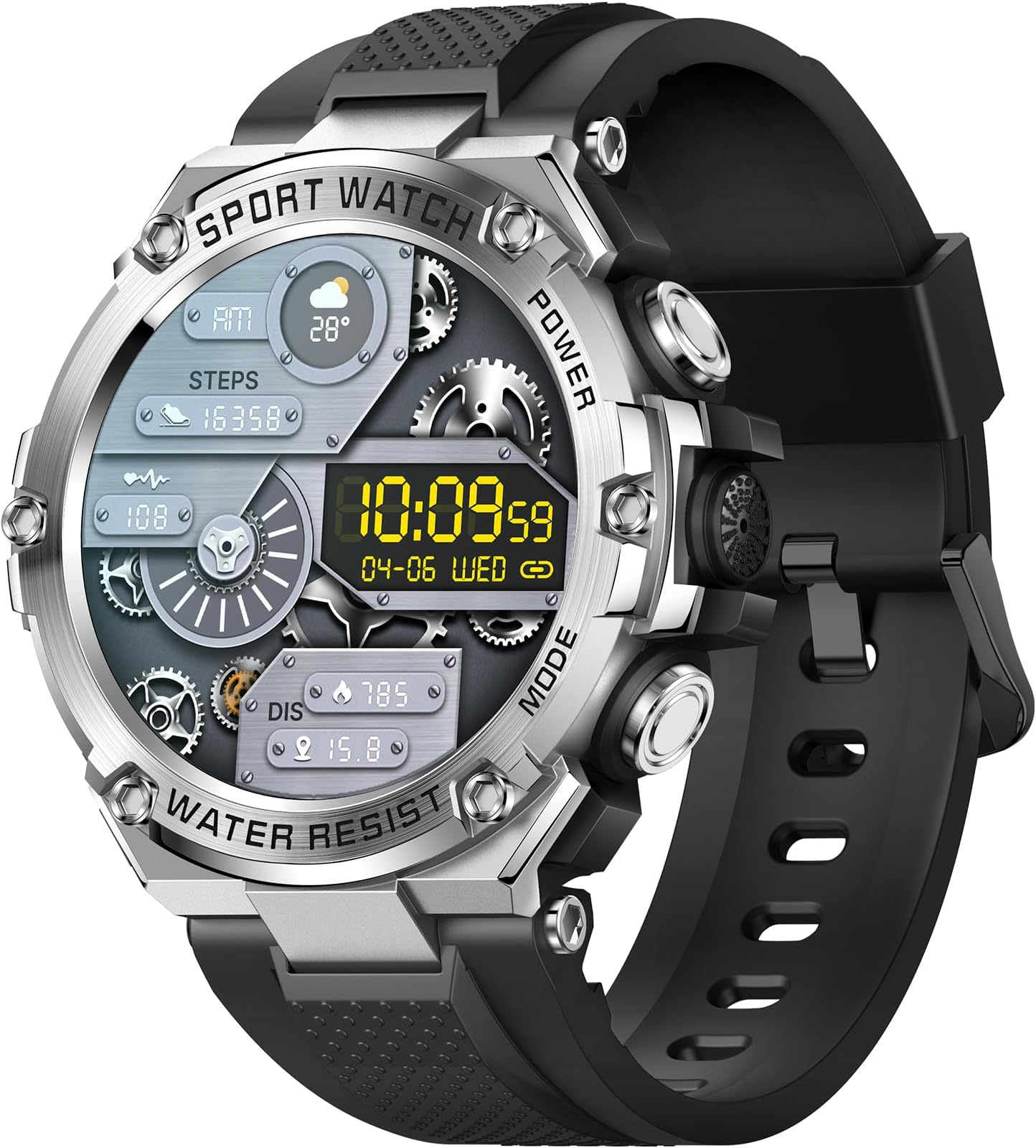 Amazon.com: Military Smart Watch for Men Make Calls 100+ Days Long ...