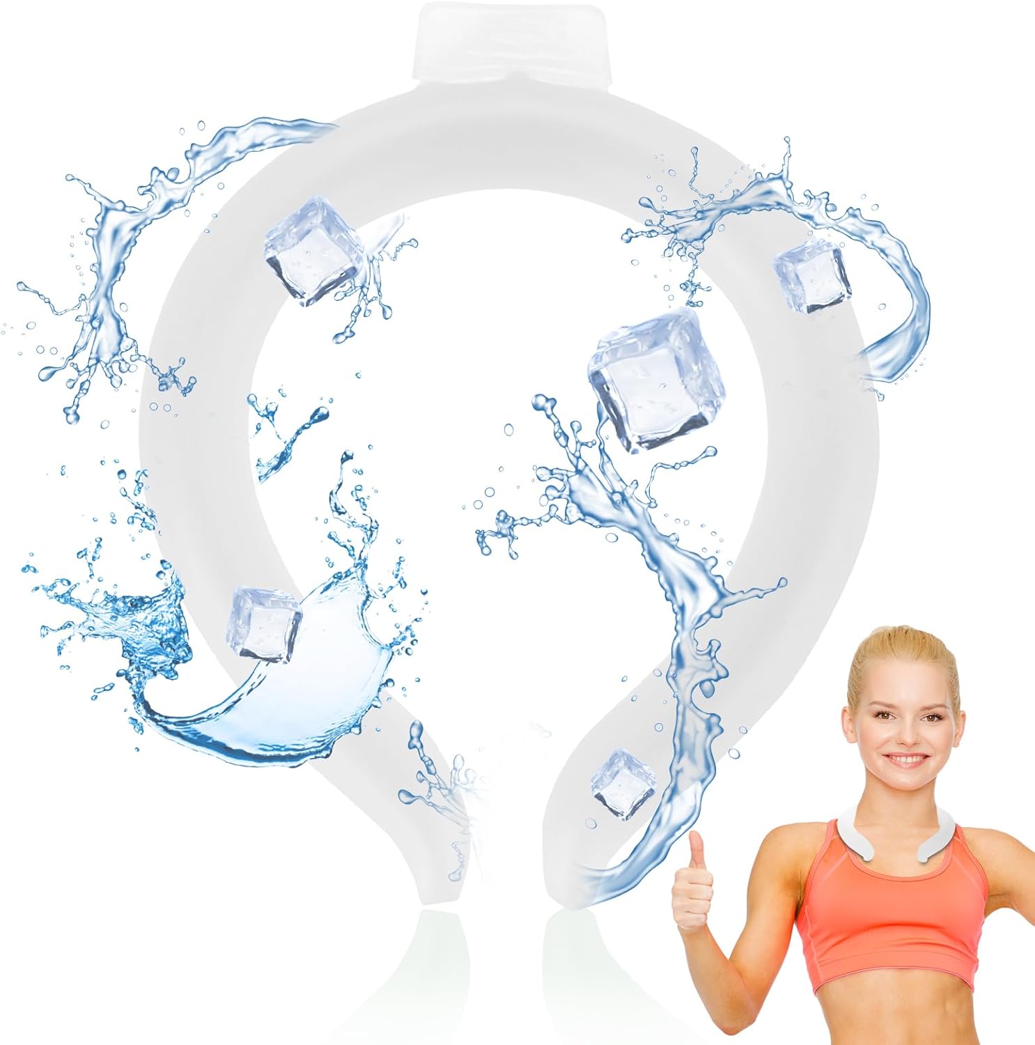 Amazon.com: Neck Cooler Ring,Wearable Body Cooling Tube for Heat and ...