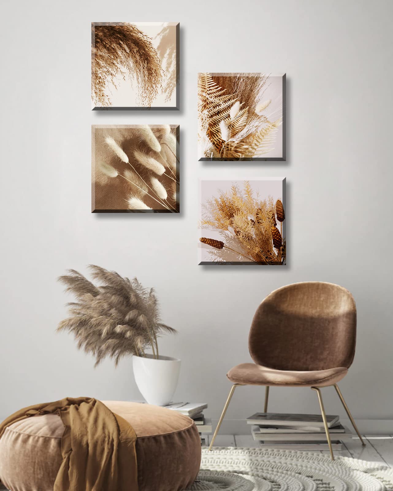 Boho Decor Botanical Wall Art - Neutral Fall Wall Decor - Modern ...