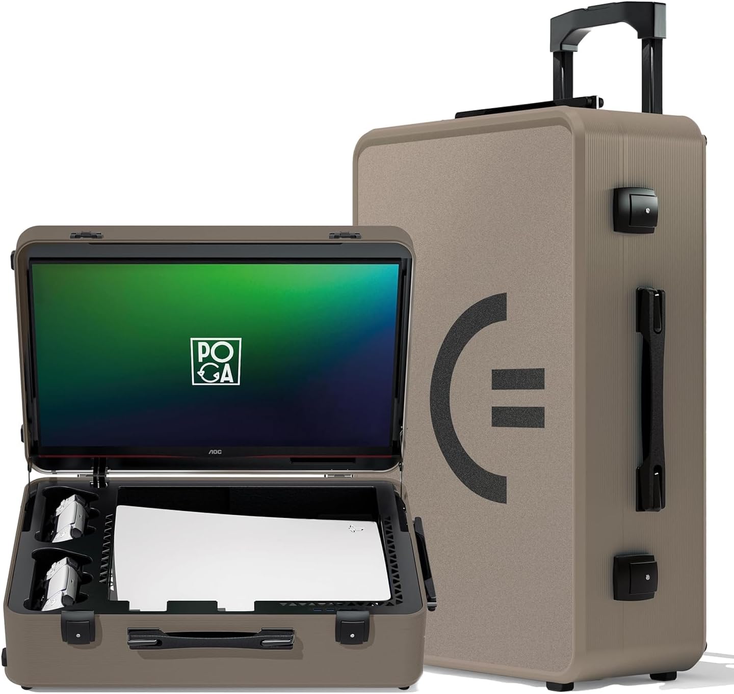 POGA Lux Desert Taupe - Valigetta da gioco (compatibile con Playstation ...