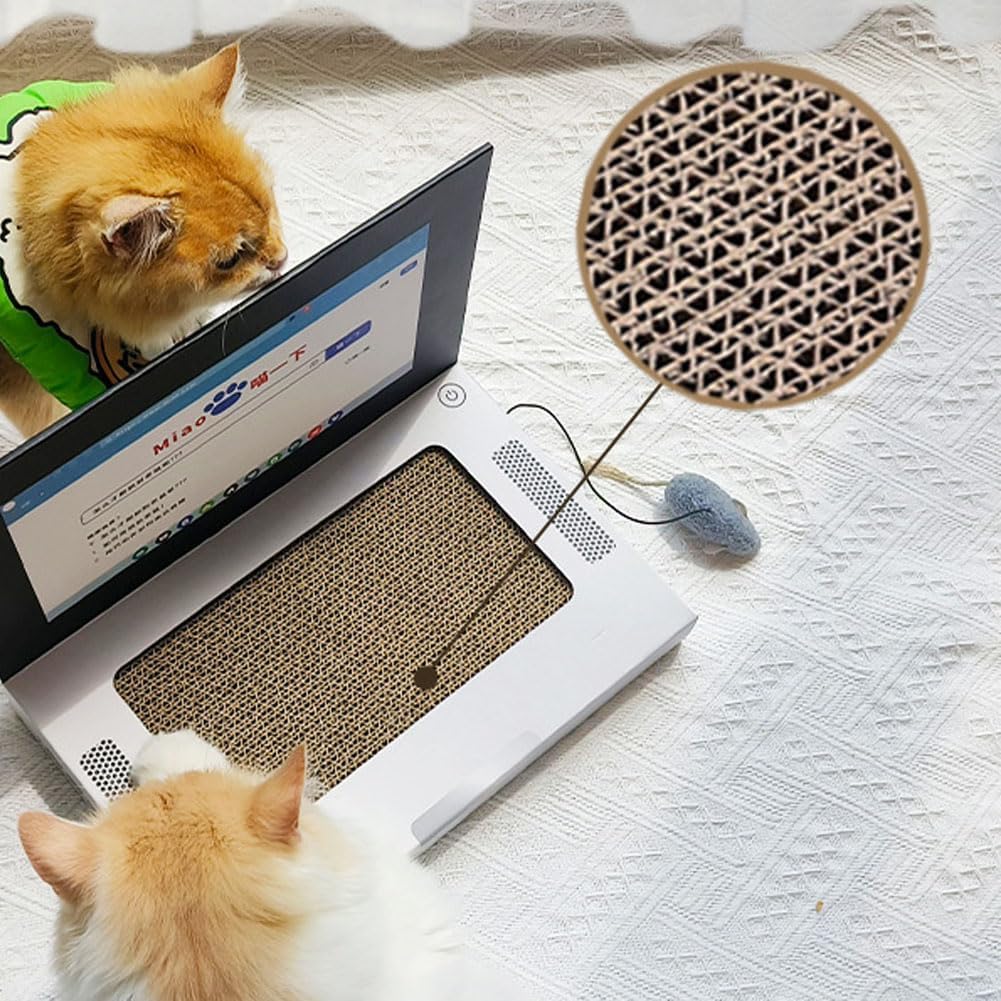 Amazon.com : Cat Laptop Scratcher with Stickers - Kitty Interactive ...