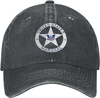 FLYiFE Marshal Service Badge Baseball Cap Adjustable Dad Hat Hats for ...