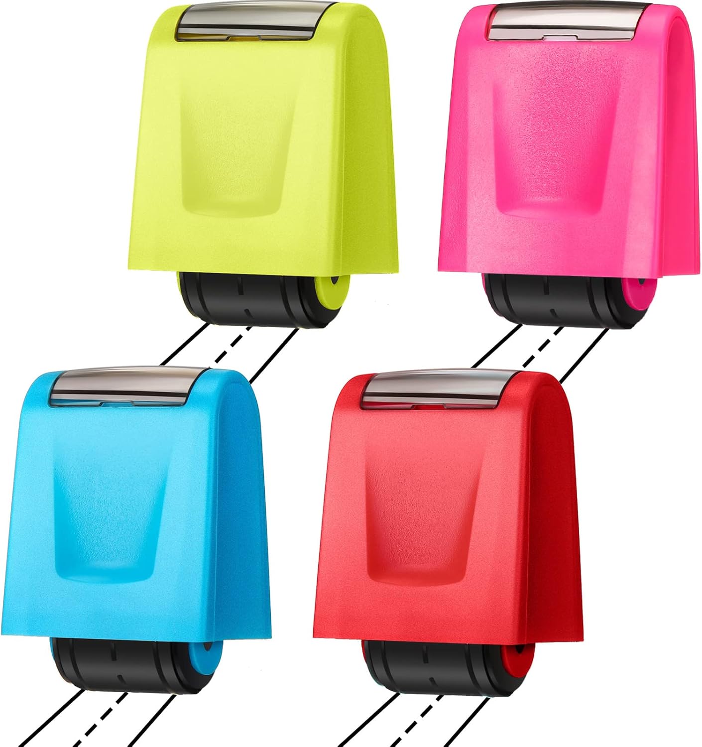 Tinlade 4 Pcs Dashed Handwriting Lines Practice Roller Stamp Self ...