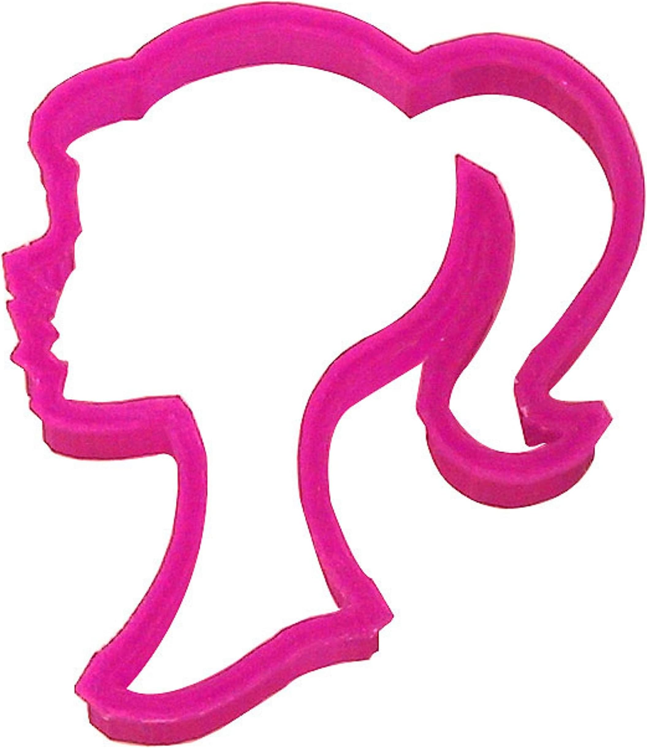Amazon.com: Doll Head Cheerleader Cookie Cutter with Easy to Push ...