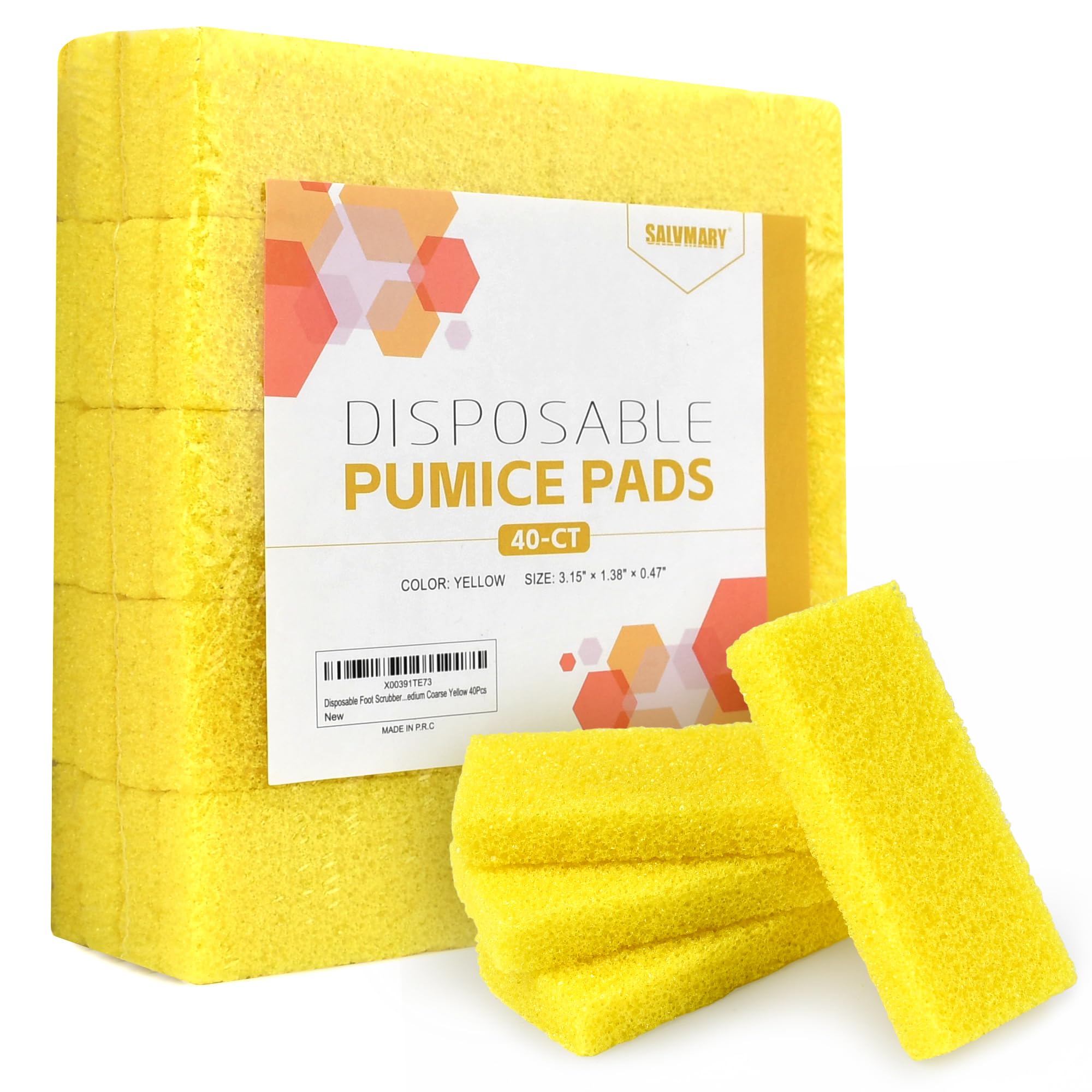 Disposable Foot Scrubber Sponge Pads Pedicure Pumice Stone for Feet ...