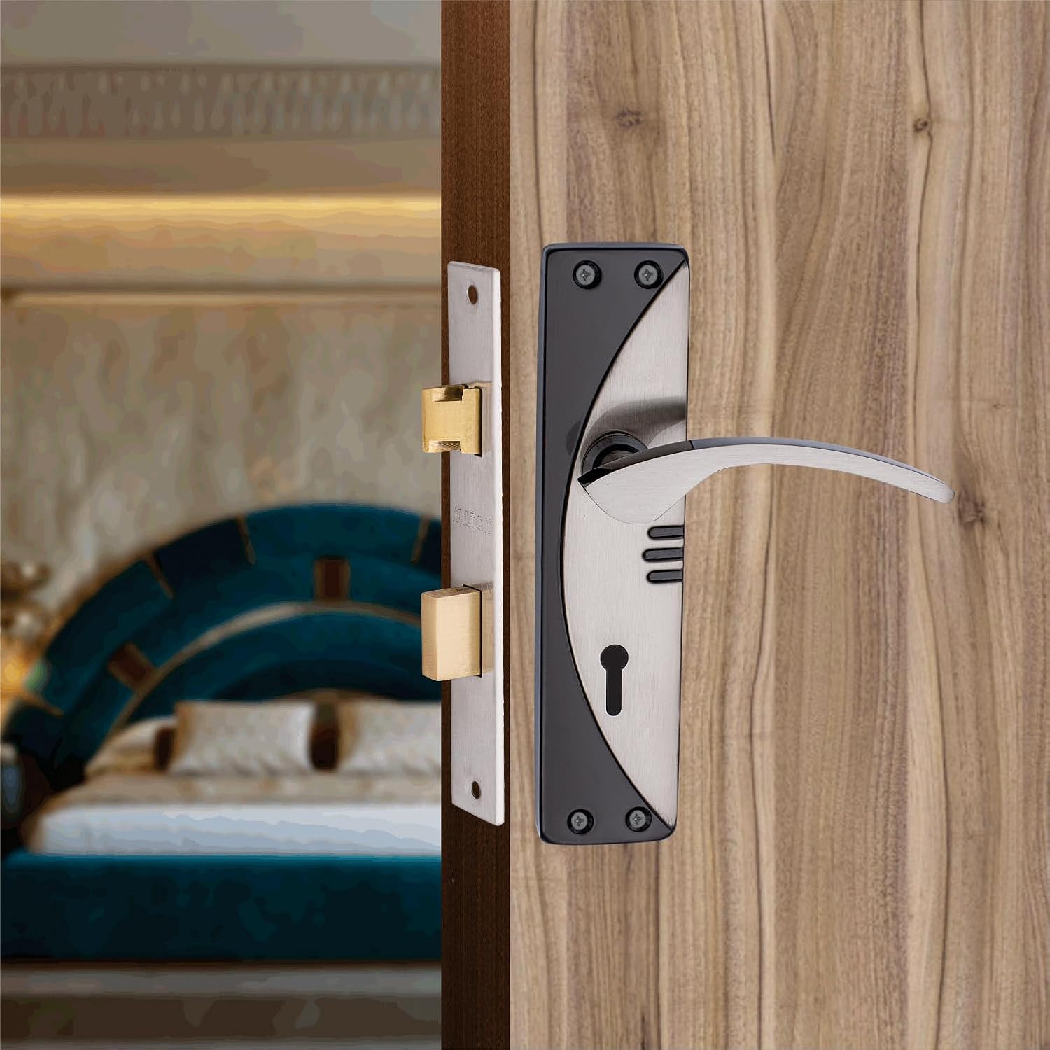 Milton 7" Heavy Duty Safe and Secure Mortise Main Door Lock Set with ...