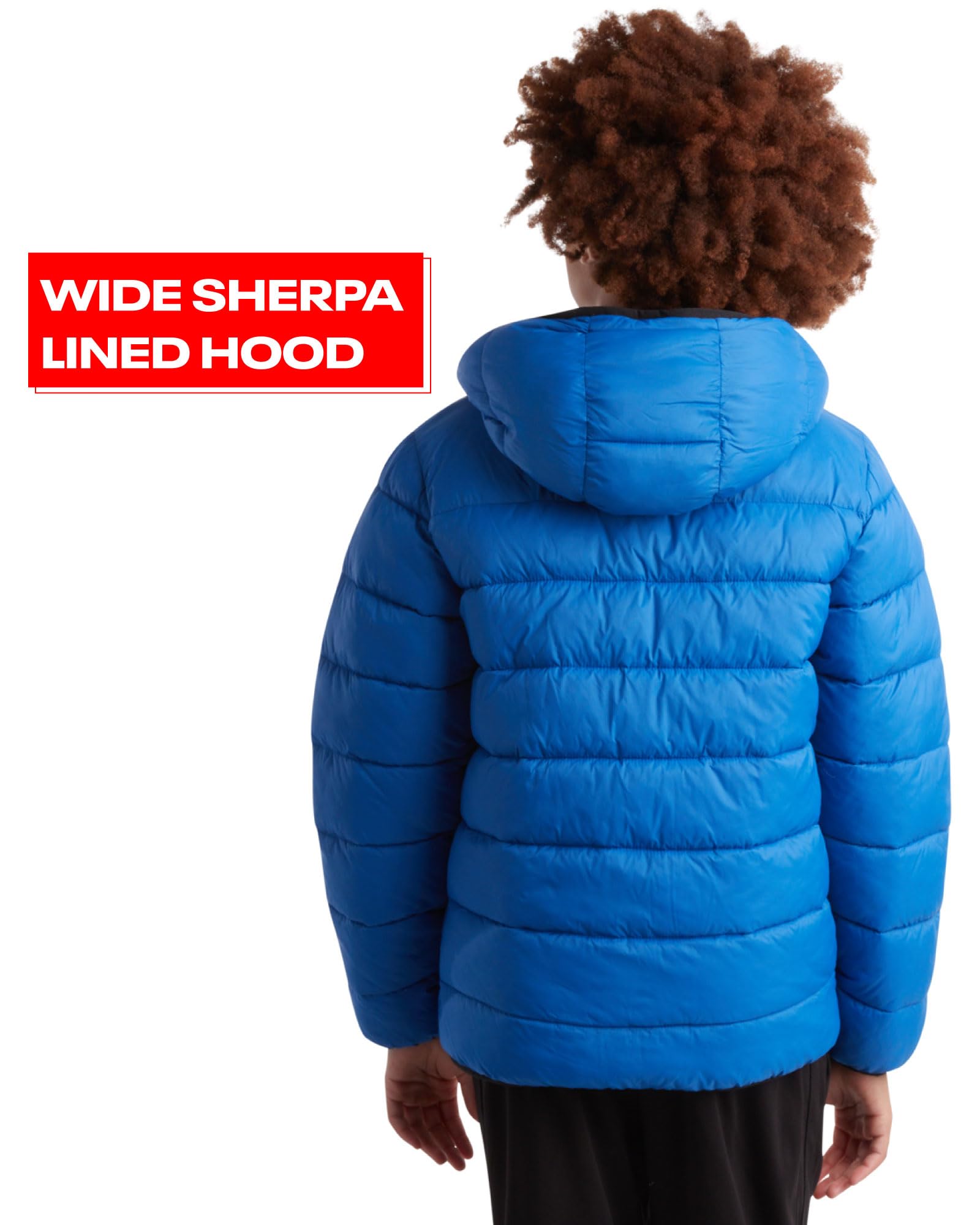 Snapklik.com : Reebok Boys Winter Jacket - Heavyweight Quilted Puffer ...