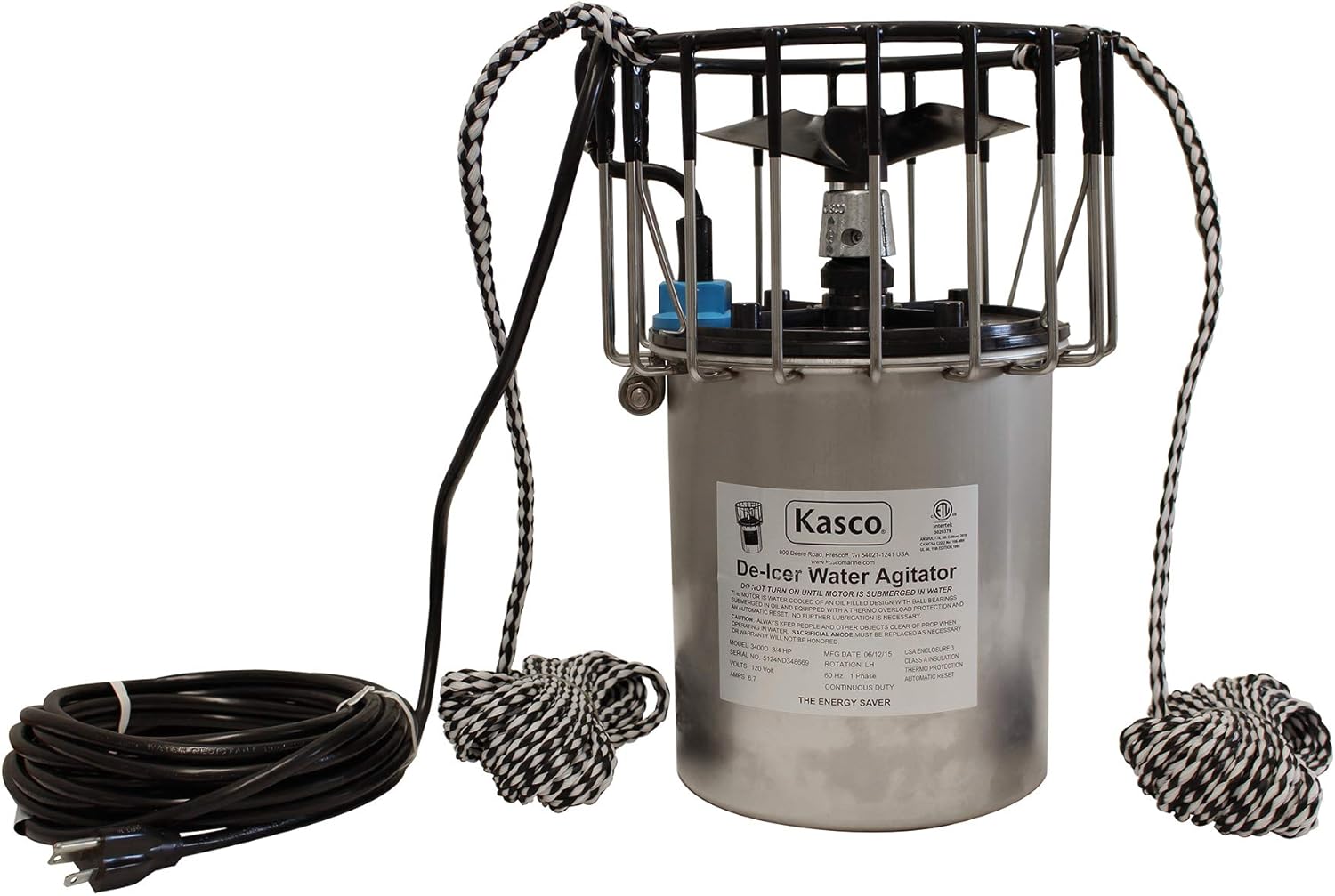 Amazon.com : Kasco Marine Deicer 3/4HP Lake & Pond De-icer 120V (25Ft ...