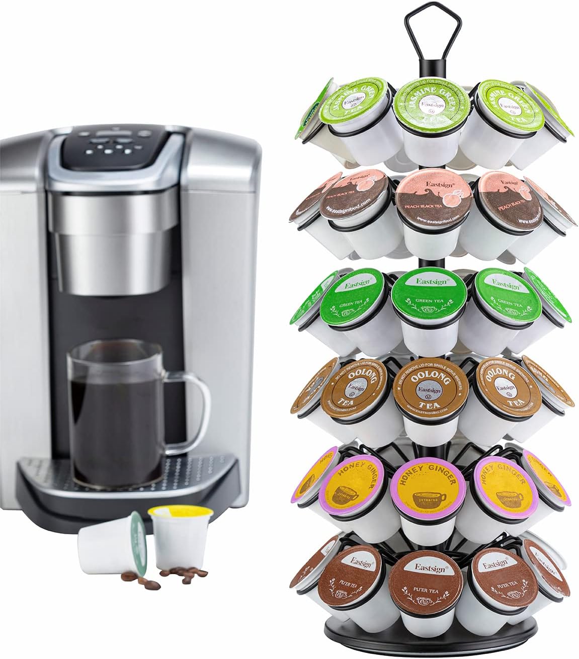 Amazon.com: Neat-O Coffee Pod Storage spinning Carousel Holder - 24 ct ...