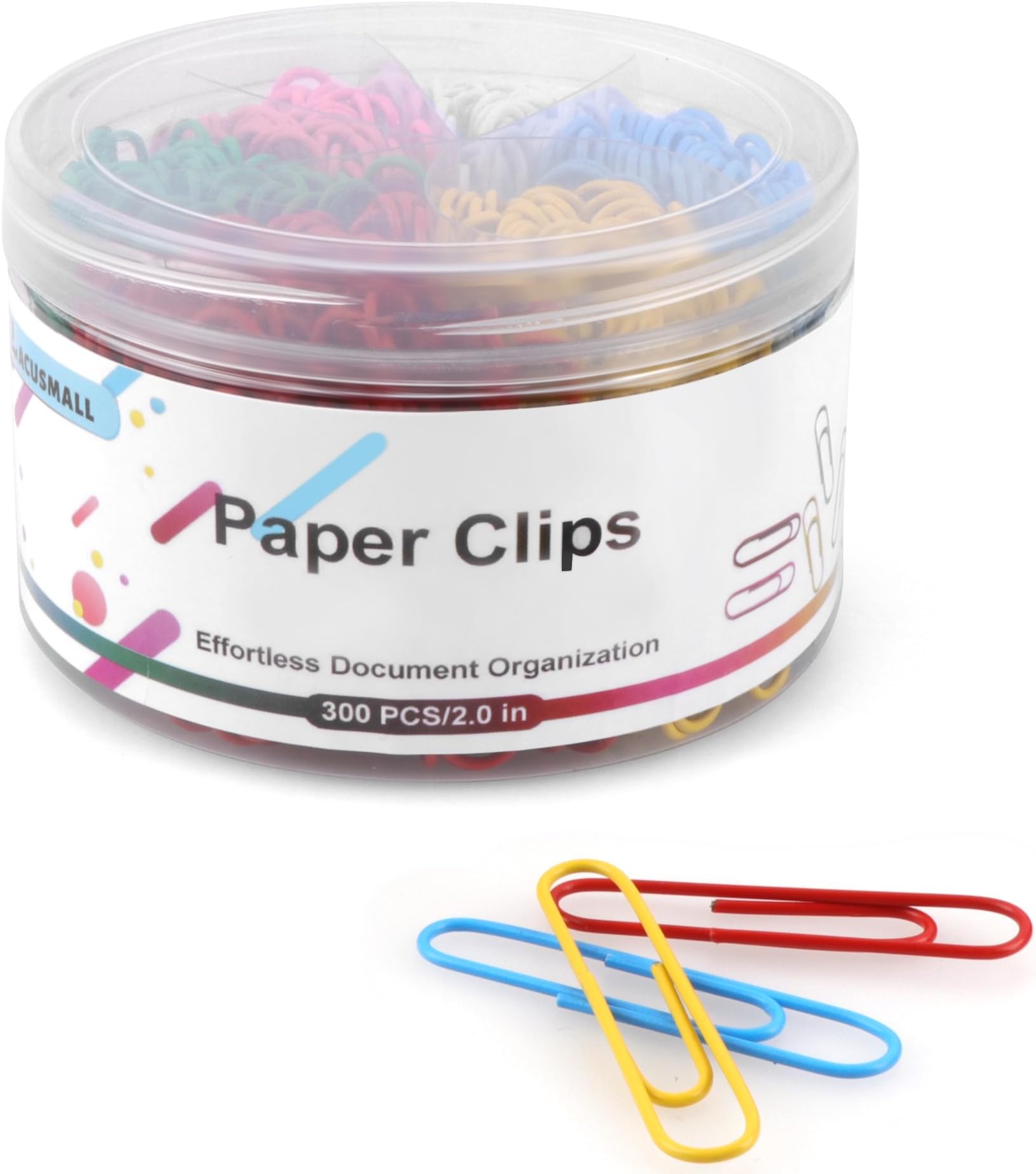 Kores - Small Metal Paper Clips for School, Office and Home, Galvanized ...
