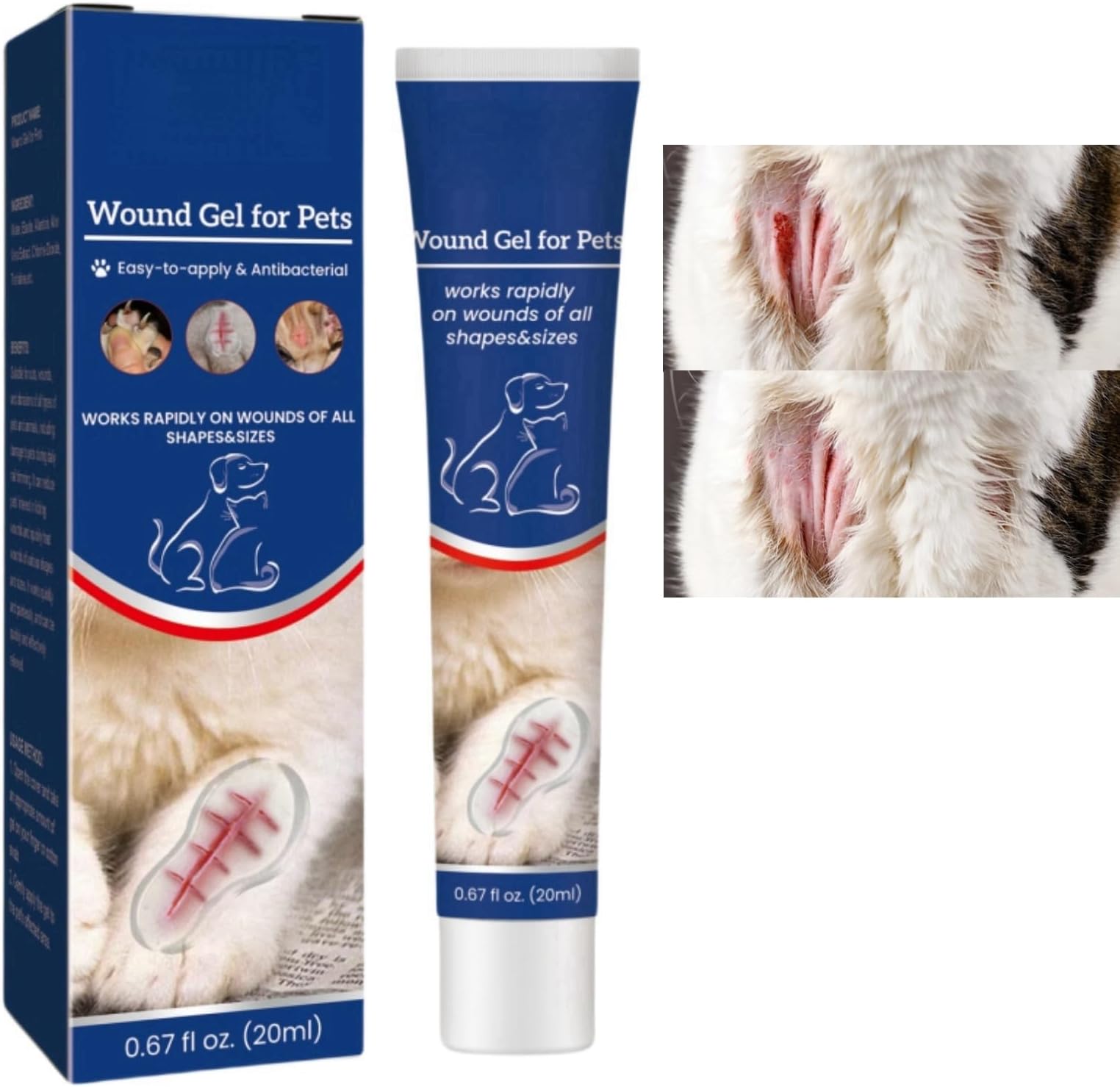 Pet Wound Care Gel,Liquid-Bandage for Pet,Wound Care Gel for Dogs,Cats ...