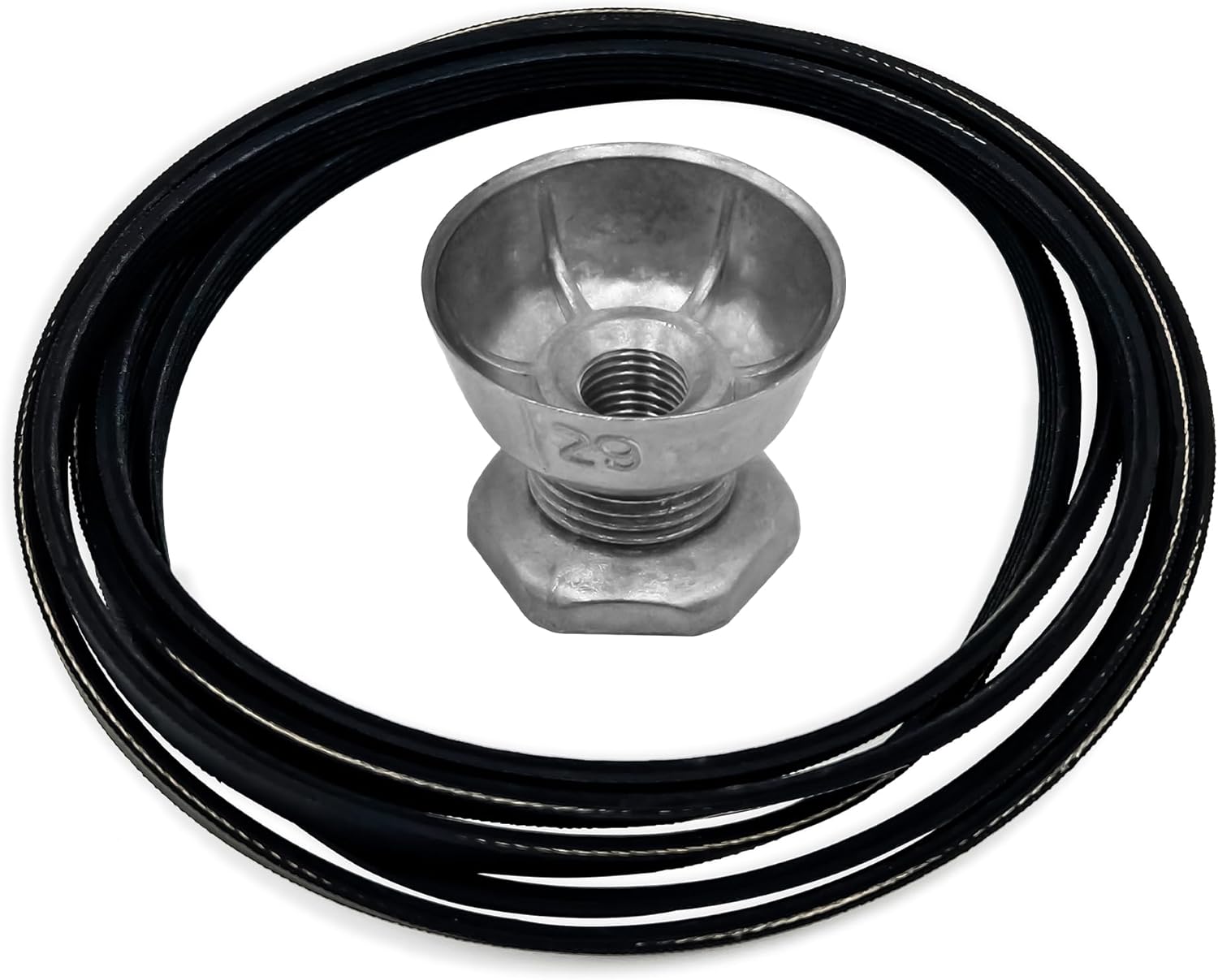 Amazon.com: HPUY 8066184 Dryer Motor Pulley and 341241 Dryer Drum Belt ...