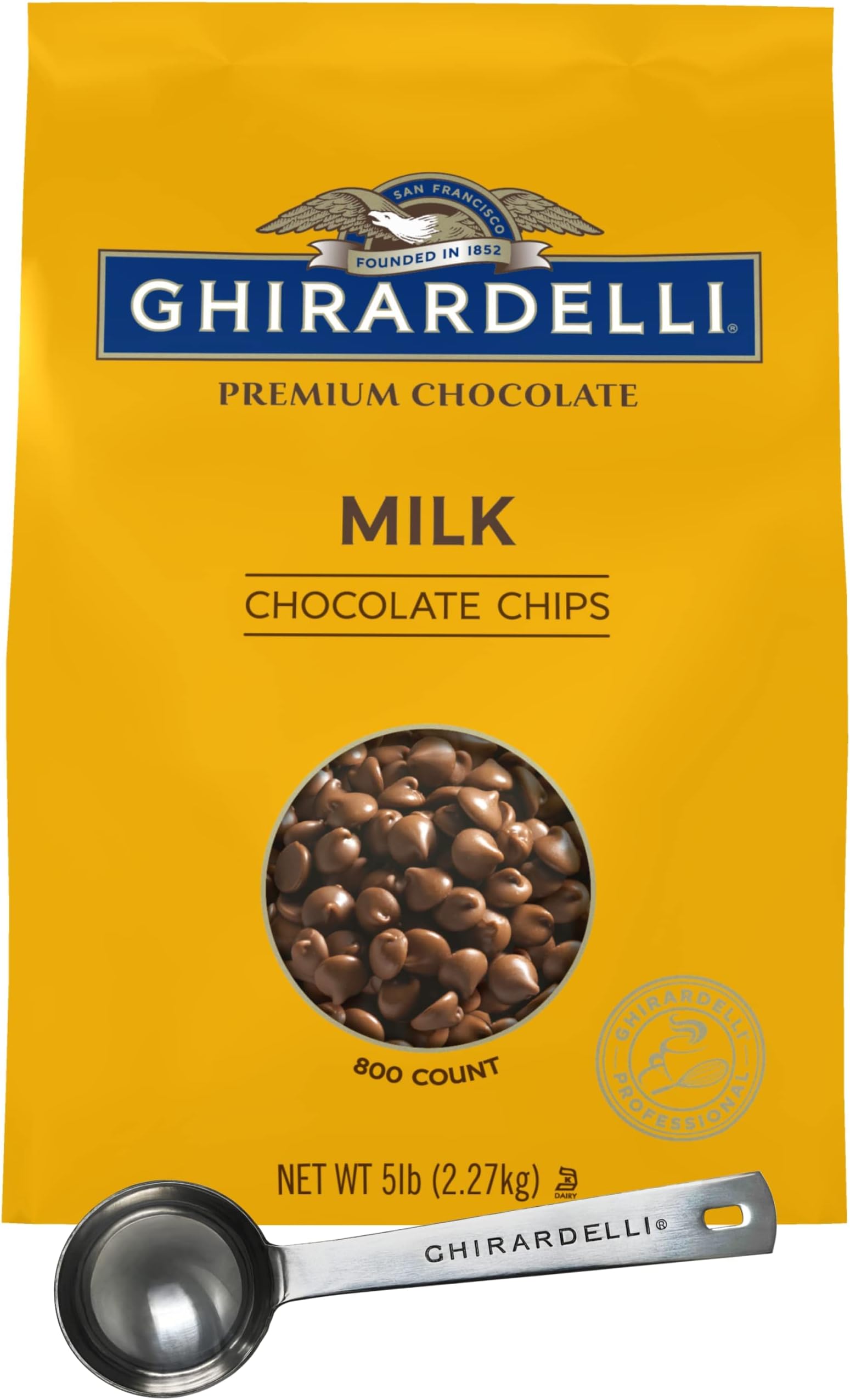 Amazon.com: Ghirardelli Chocolate Baking Chips, Milk Chocolate, 11 ...