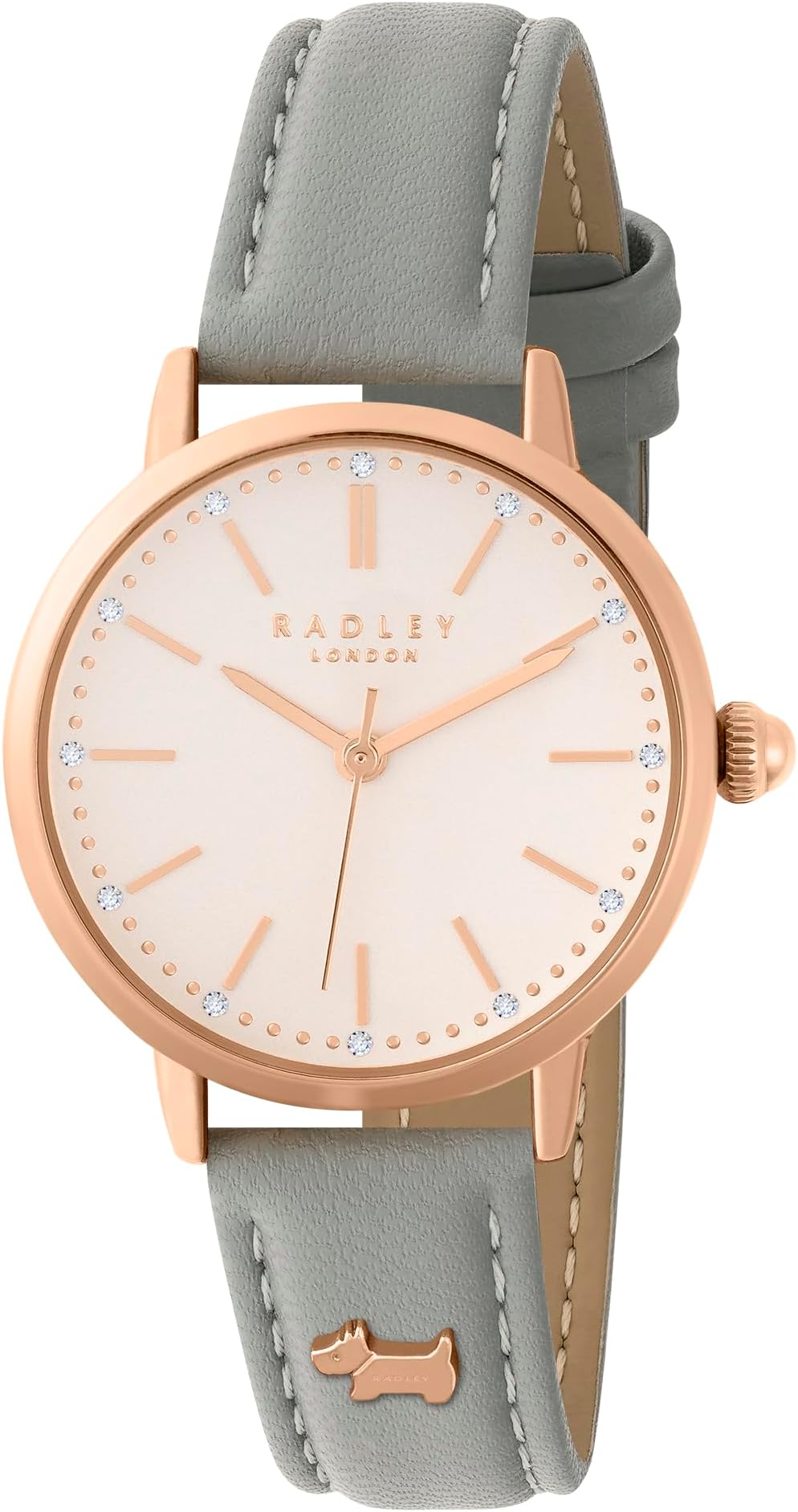 RADLEY Women's Rose Gold Plated Sustainably Sourced Leather Strap ...