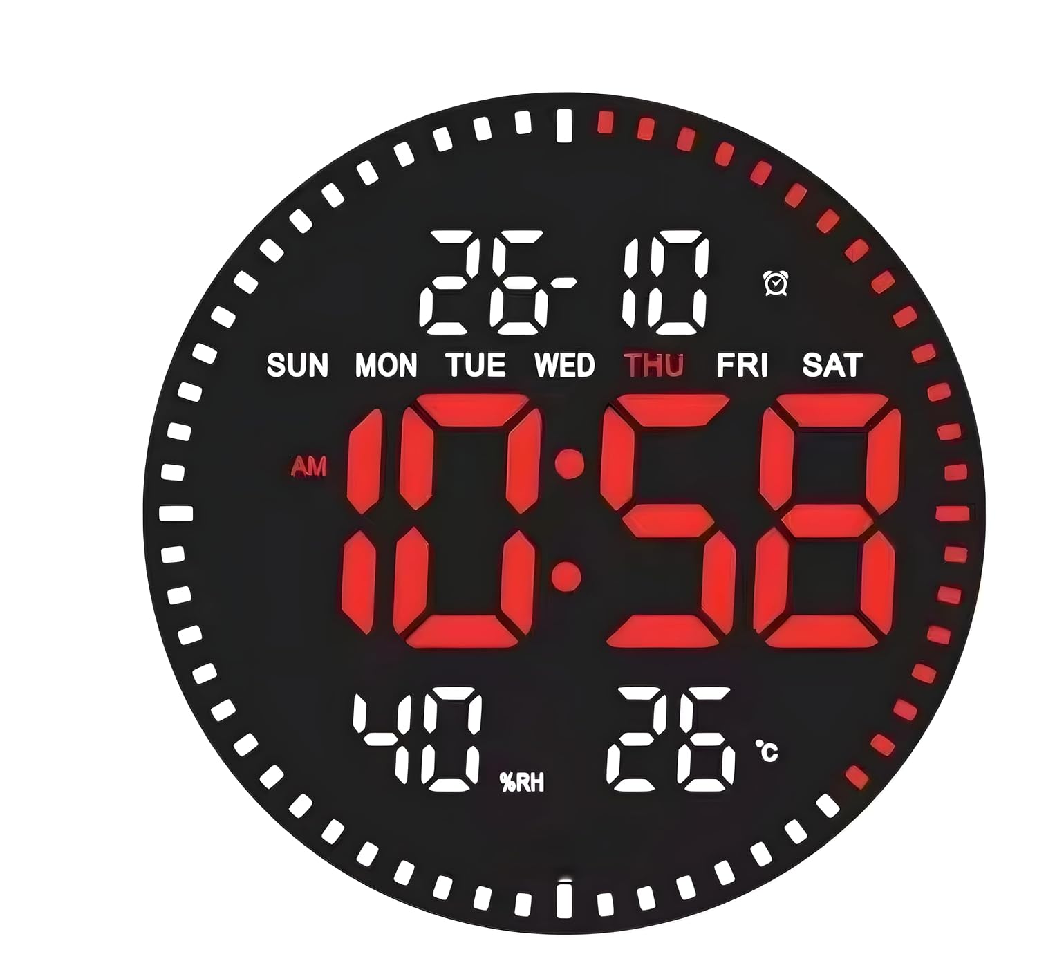 Buy De’rons 10" Plastic Digital Wall Clock with Alarm and Stop Watch ...