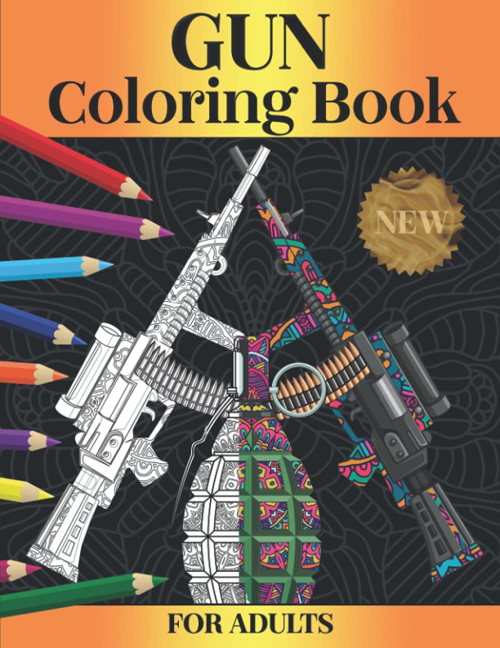 Amazon.com: Gun Coloring Book: Relaxation With Beautiful Modern Gun ...