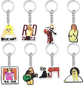 Amazon.com: Viveicevy 8Pcs TS Keychain for Party Favors, Fashion ...